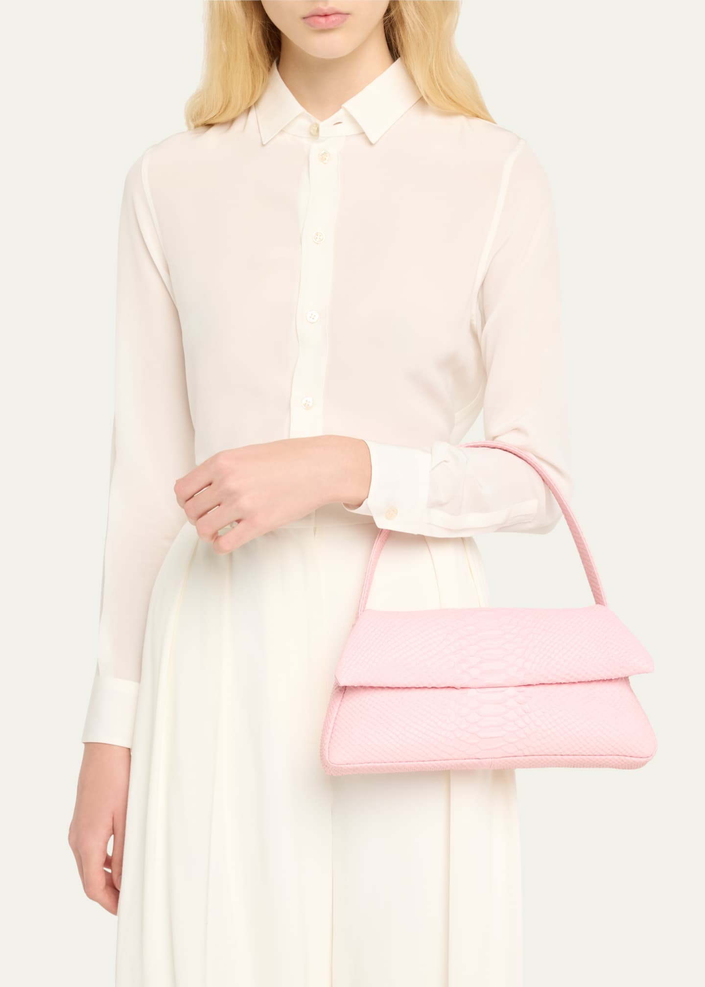 Liselle Kiss Elliot Python Shoulder Bag - Bergdorf Goodman