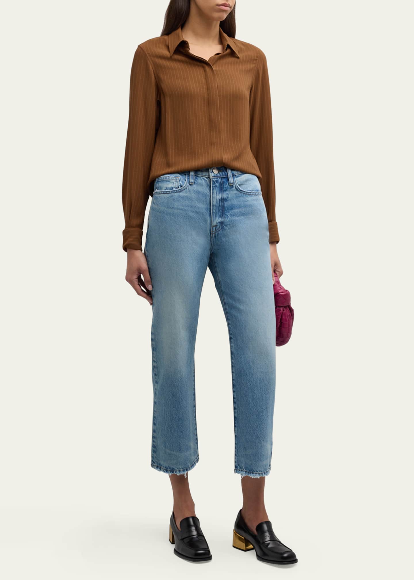 FRAME Le Jane Crop Jeans - Bergdorf Goodman