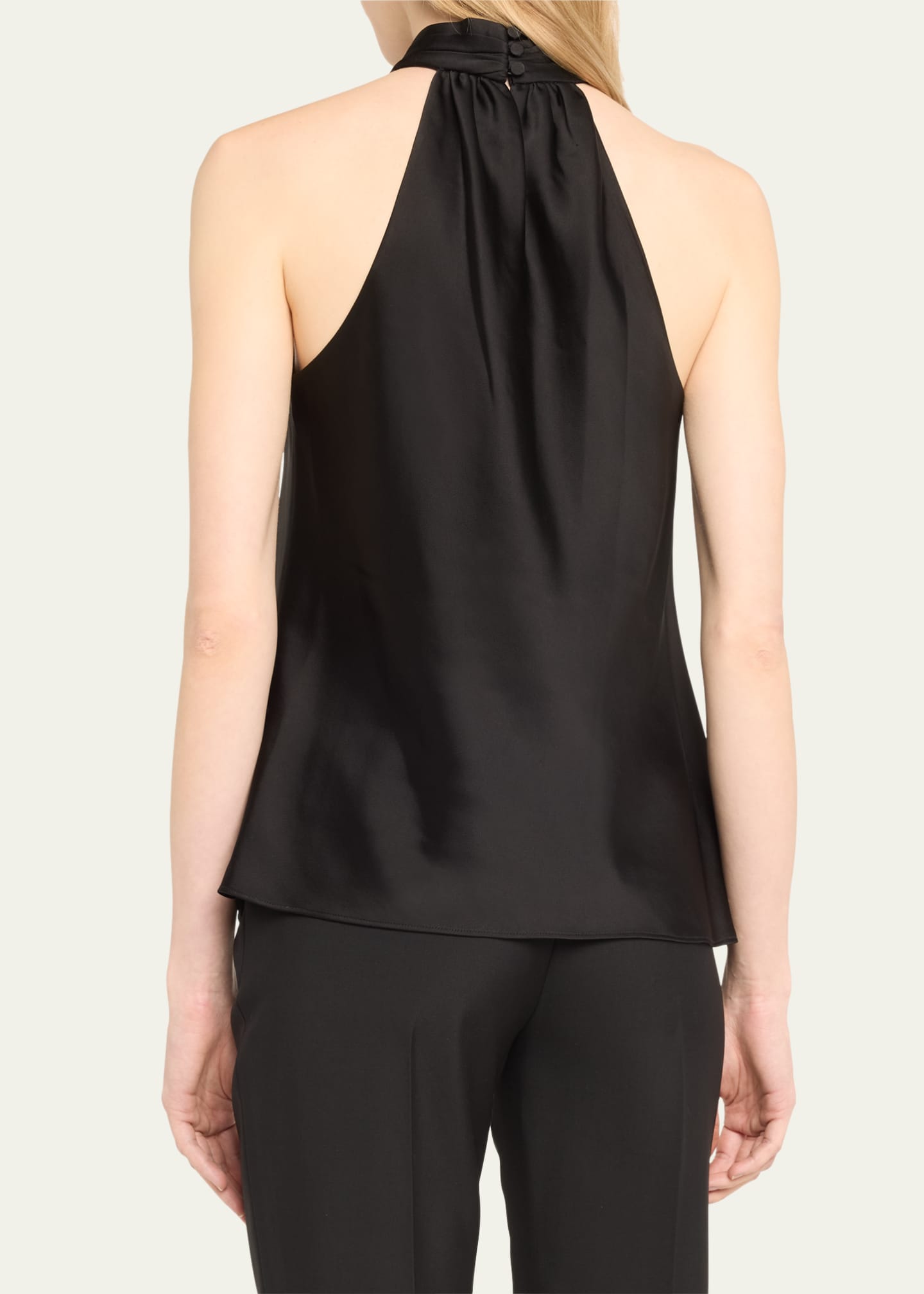 SIMKHAI Thea Cutaway-Shoulder Halter Top - Bergdorf Goodman