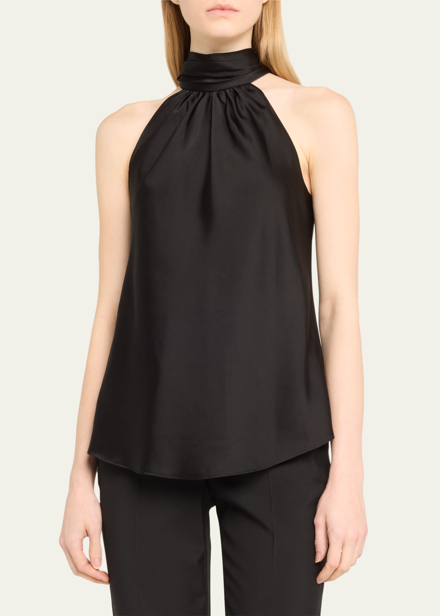 SIMKHAI Thea Cutaway-Shoulder Halter Top - Bergdorf Goodman