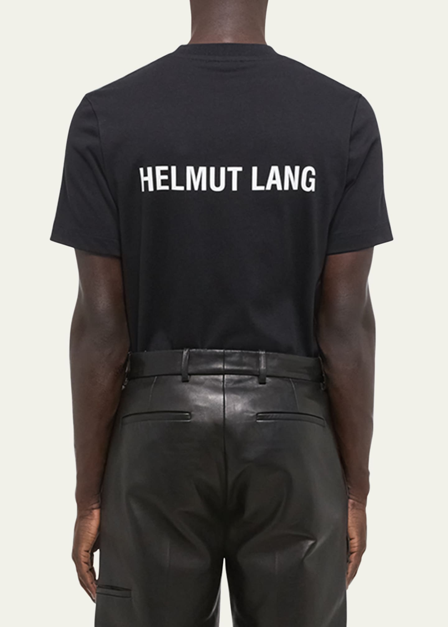 Helmut Lang Men's Logo-Back Short-Sleeve Heavy Cotton T-Shirt ...