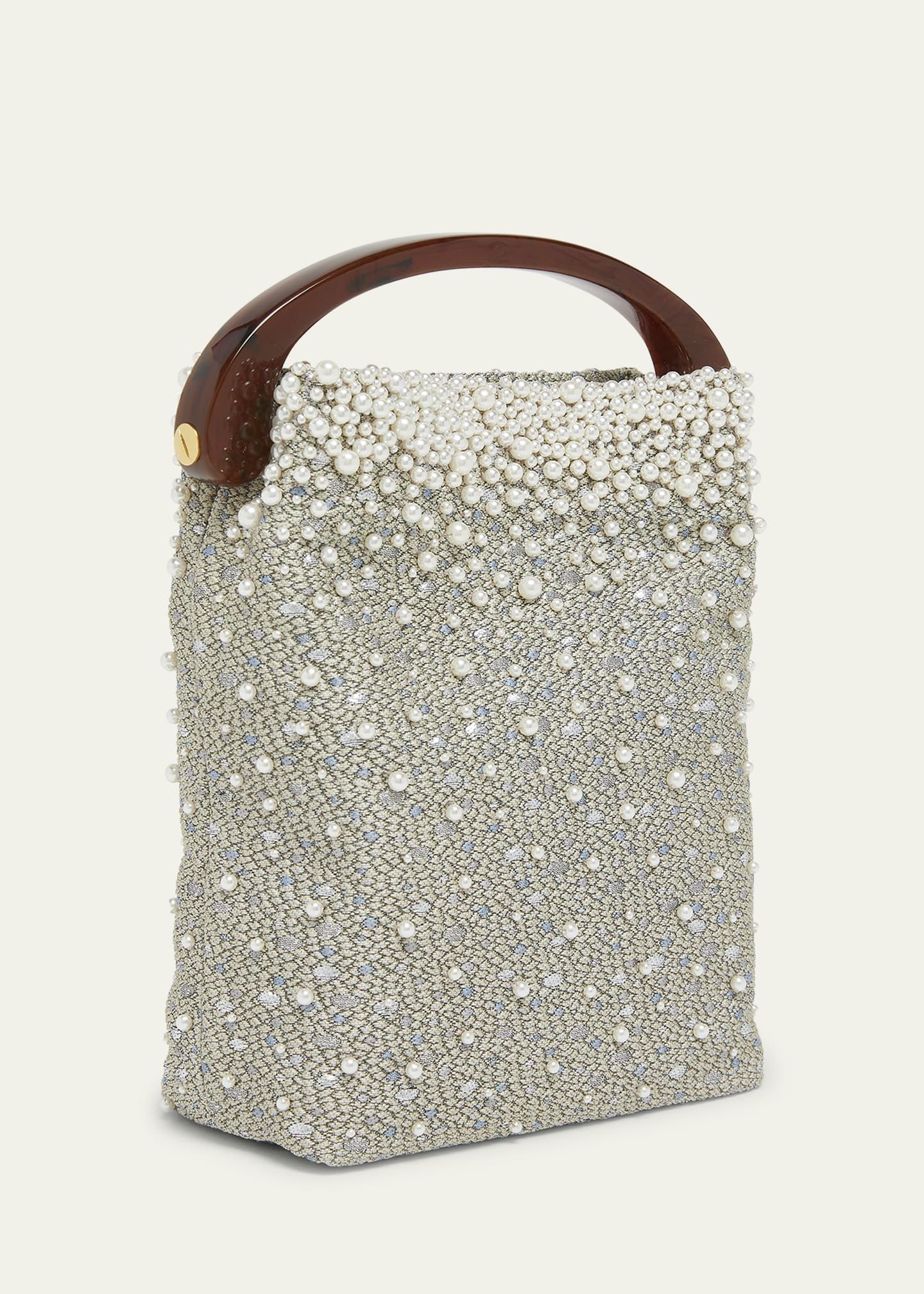 Dries Van Noten Crisp Pearly Top-Handle Bag - Bergdorf Goodman
