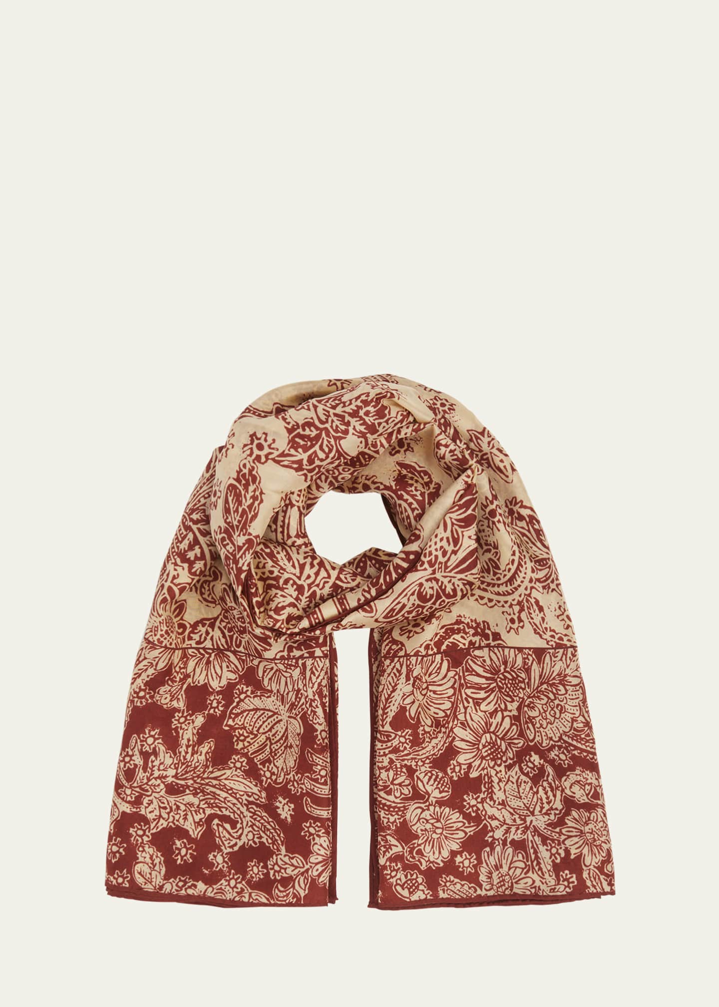 Loro Piana Botanic Habutai Maxi Scarf - Bergdorf Goodman