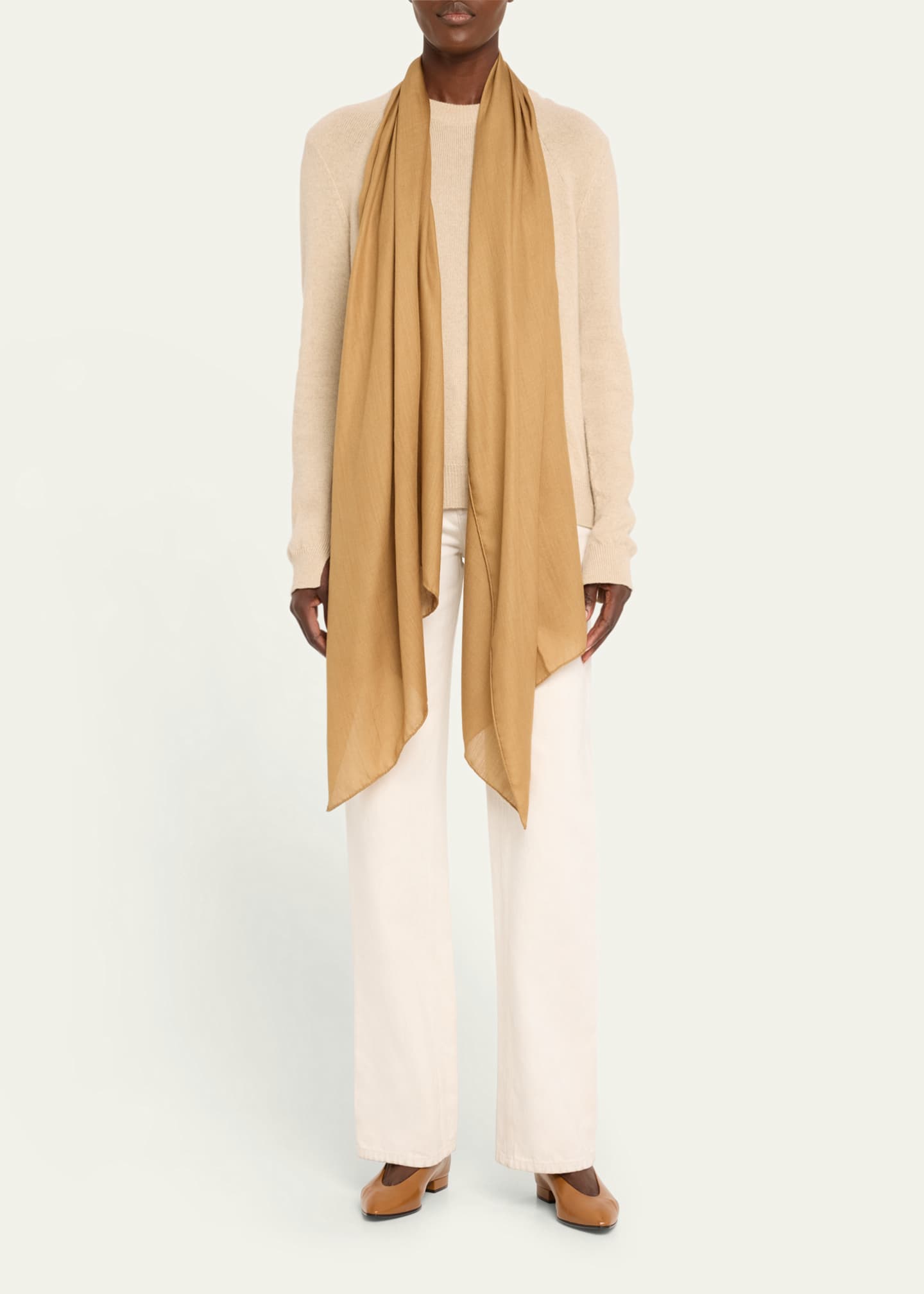 Loro Piana Signature Cashmere-Blend Stole - Bergdorf Goodman