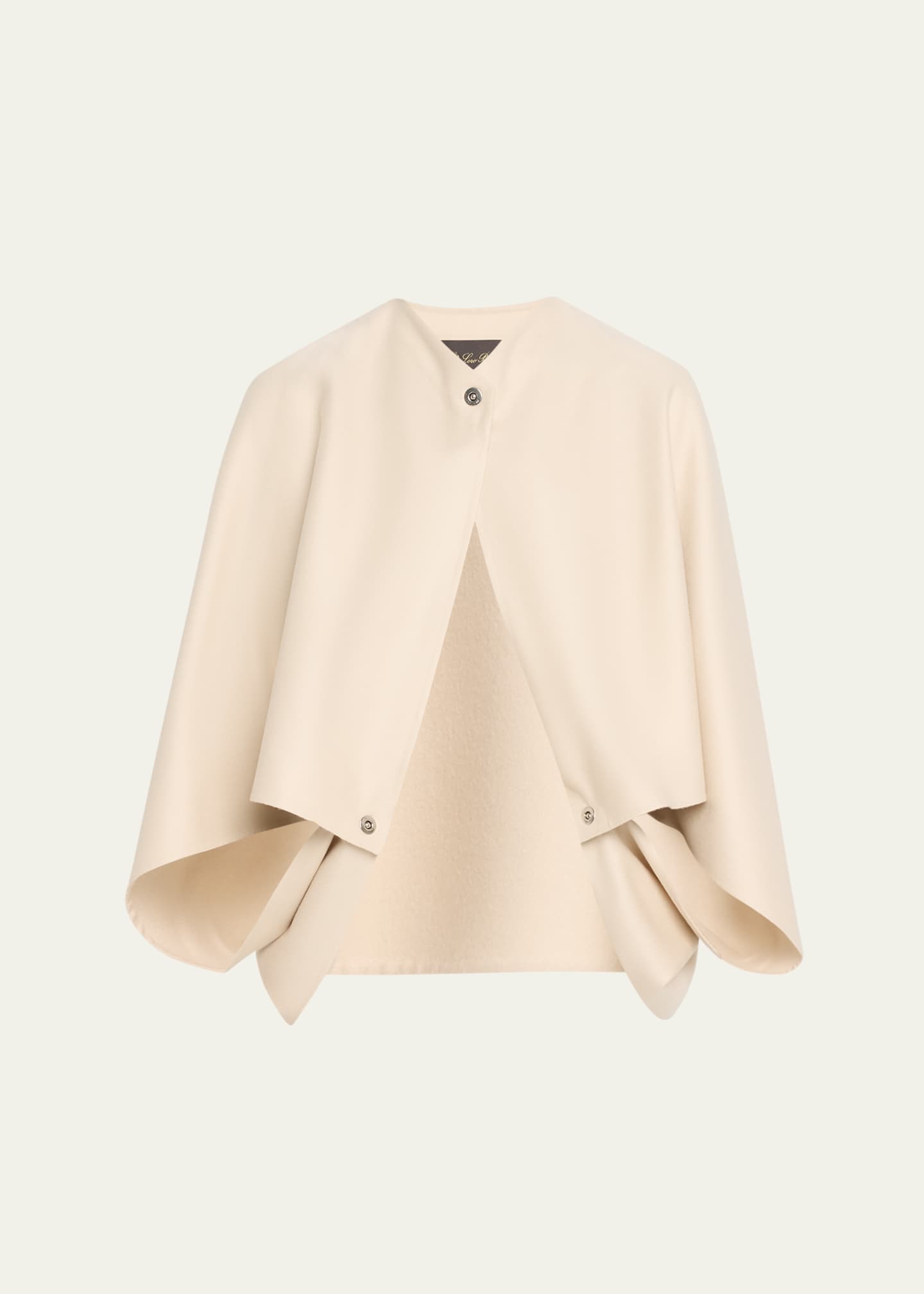 Loro Piana Buttoned Cashmere Cape - Bergdorf Goodman