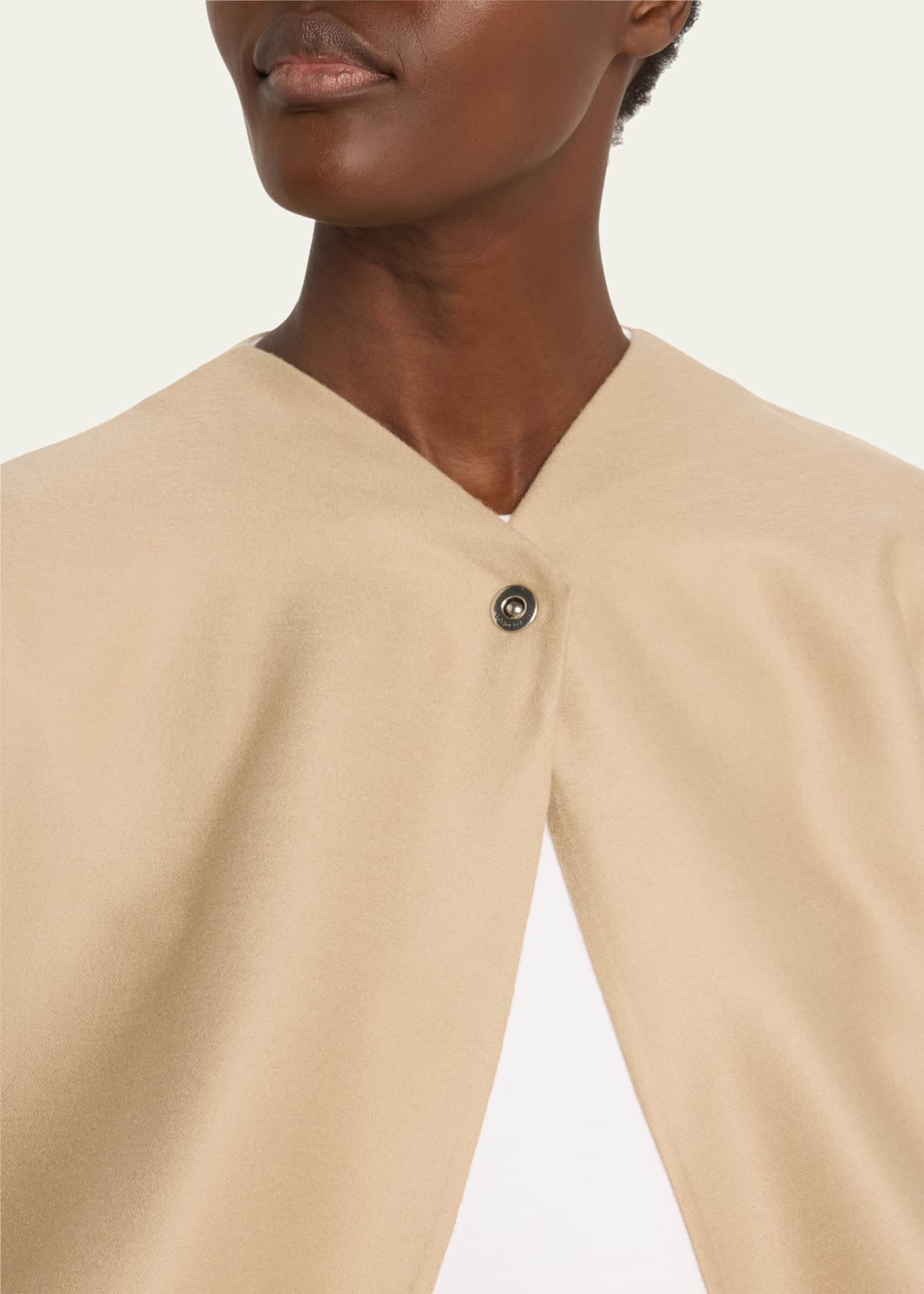 Loro Piana Buttoned Cashmere Cape - Bergdorf Goodman