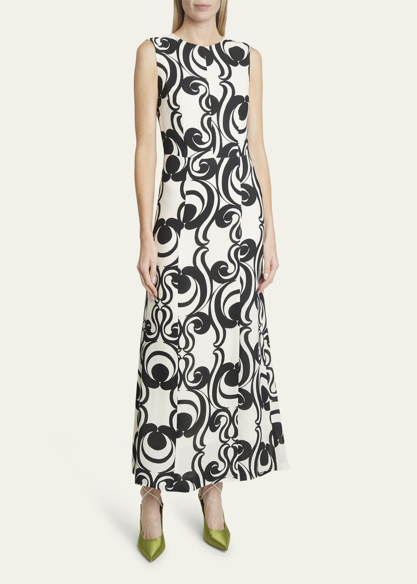 Dries Van Noten Dimia Abstract-Print Sleeveless Dress - Bergdorf Goodman