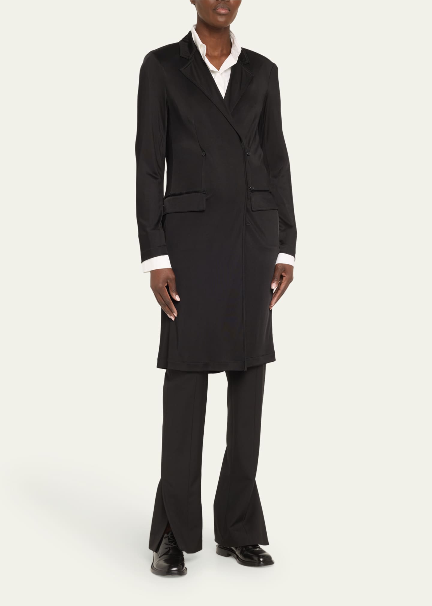 Helmut Lang Long Fluid Jacket - Bergdorf Goodman