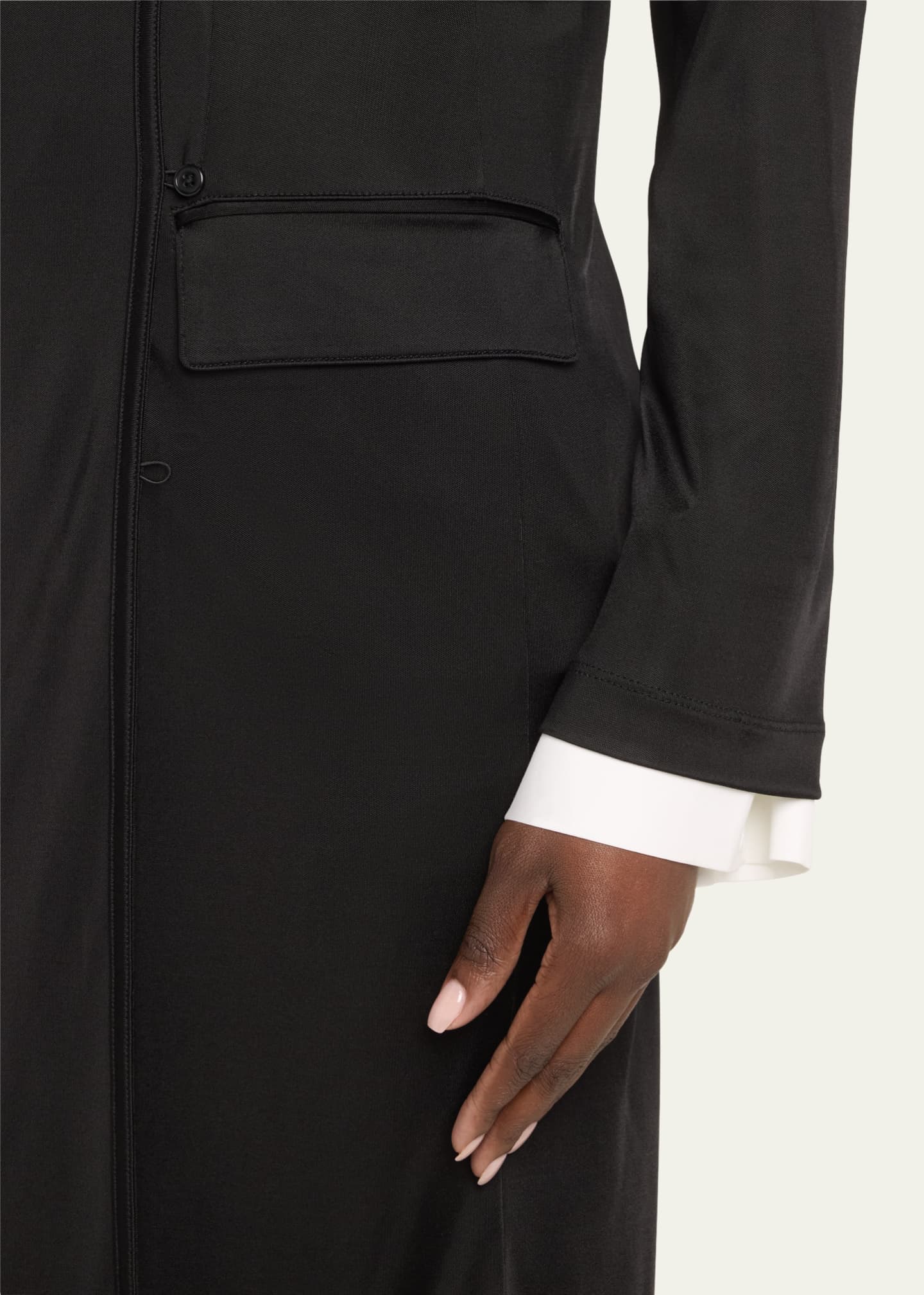 Helmut Lang Long Fluid Jacket - Bergdorf Goodman