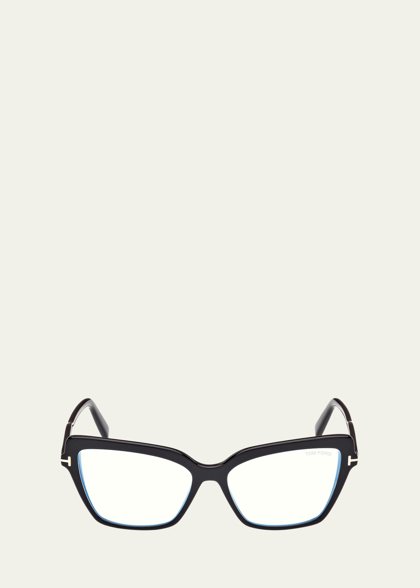 Tom Ford Blue Light Blocking Acetate Cat Eye Glasses Bergdorf Goodman