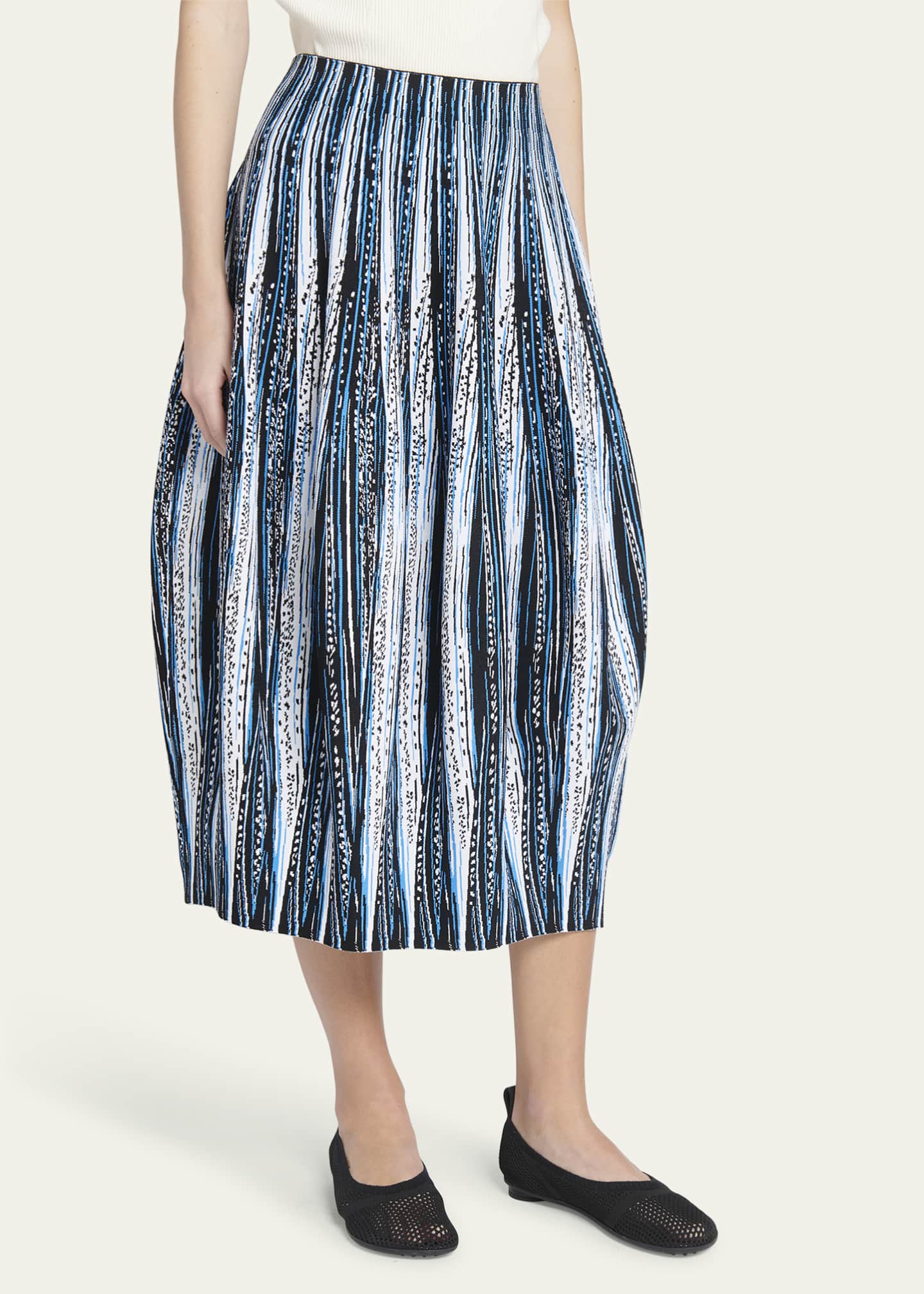 Bottega Veneta Atomic Knit Ballerina Flats - Bergdorf Goodman