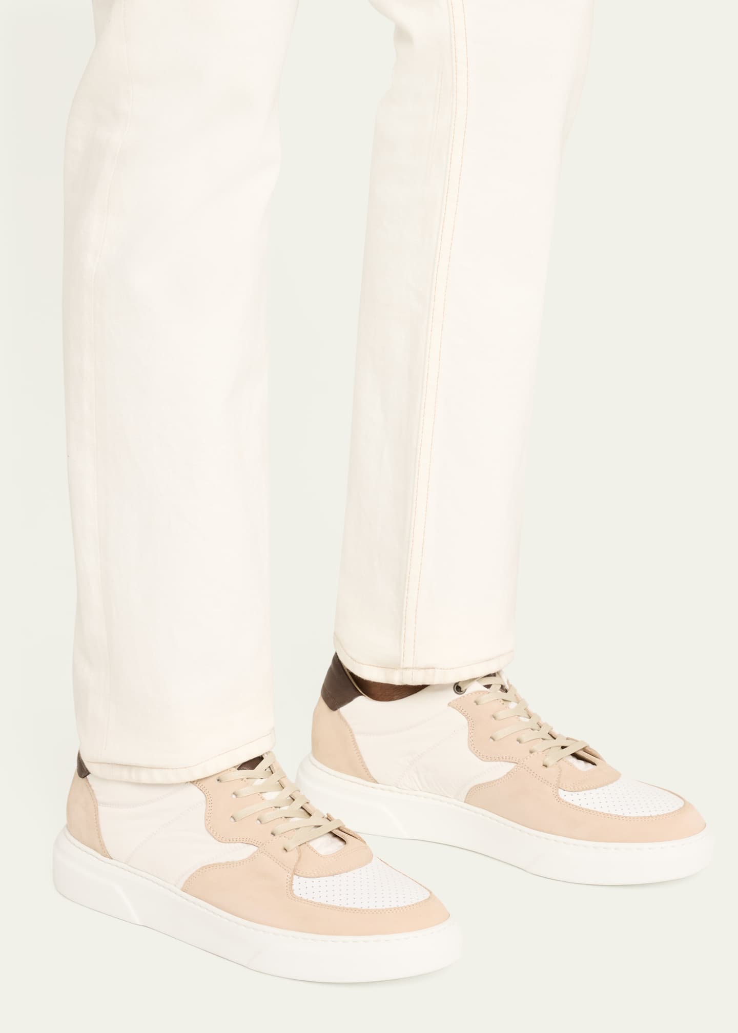 Ron White Men's Macklan Suede and Microfiber Low-Top Sneakers ...