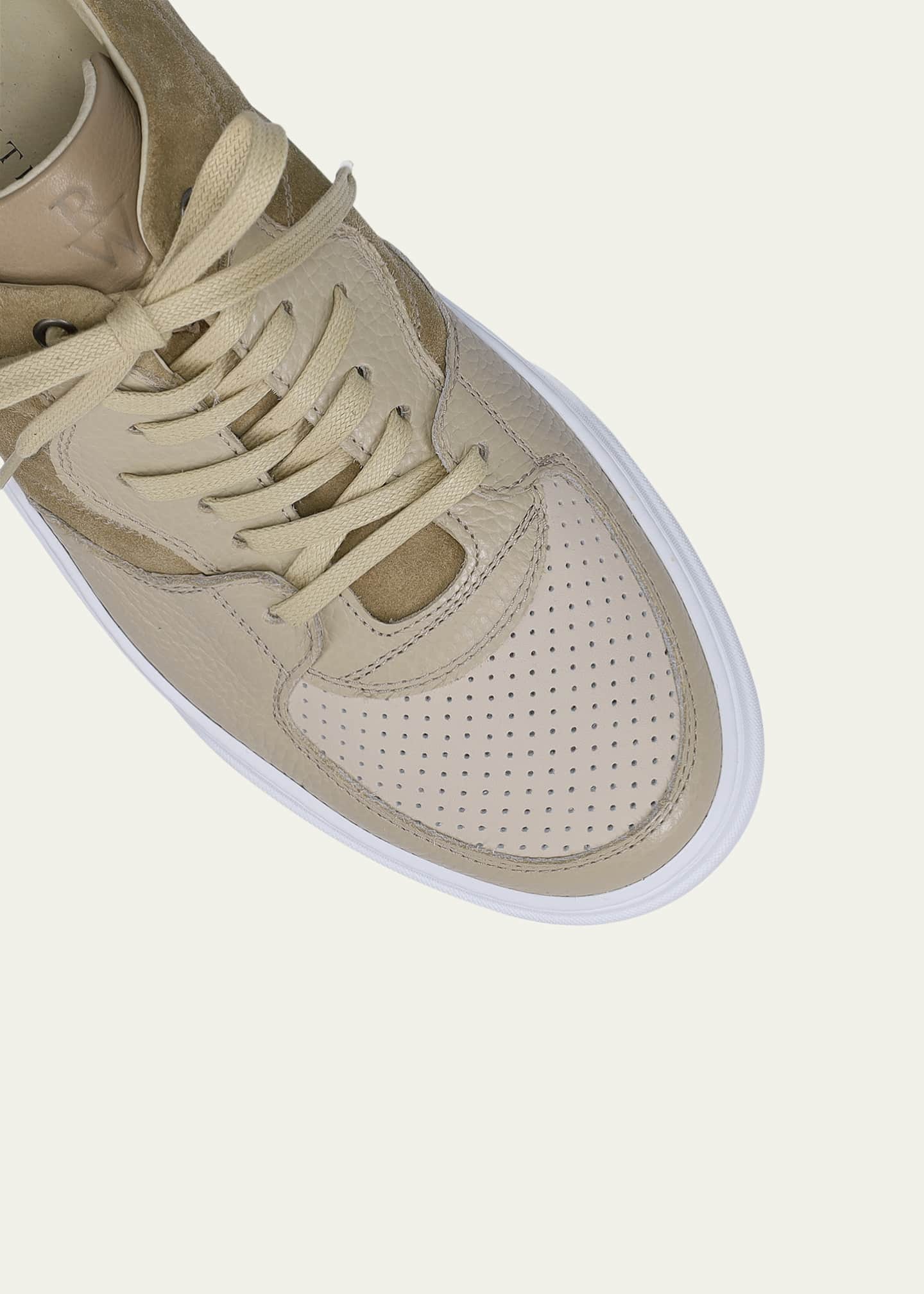 Ron White Men's Macklan Suede and Microfiber Low-Top Sneakers ...