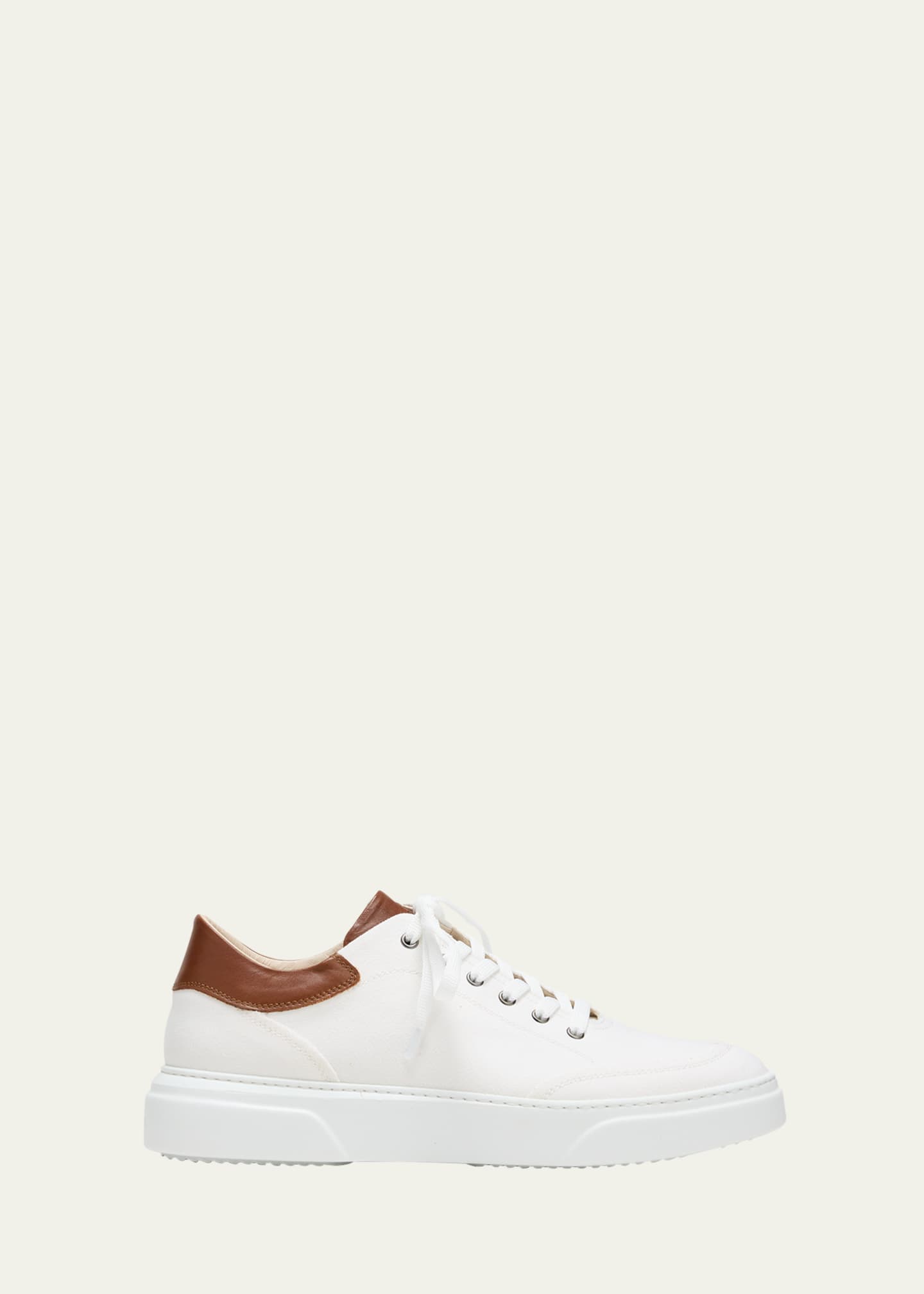 Ron White Men's Maverik Weatherproof Denim and Leather Low-Top Sneakers ...