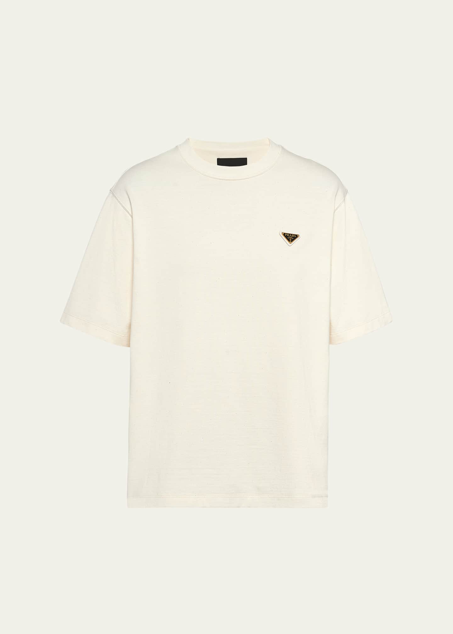 Prada Men's Cotton Logo T-Shirt - Bergdorf Goodman