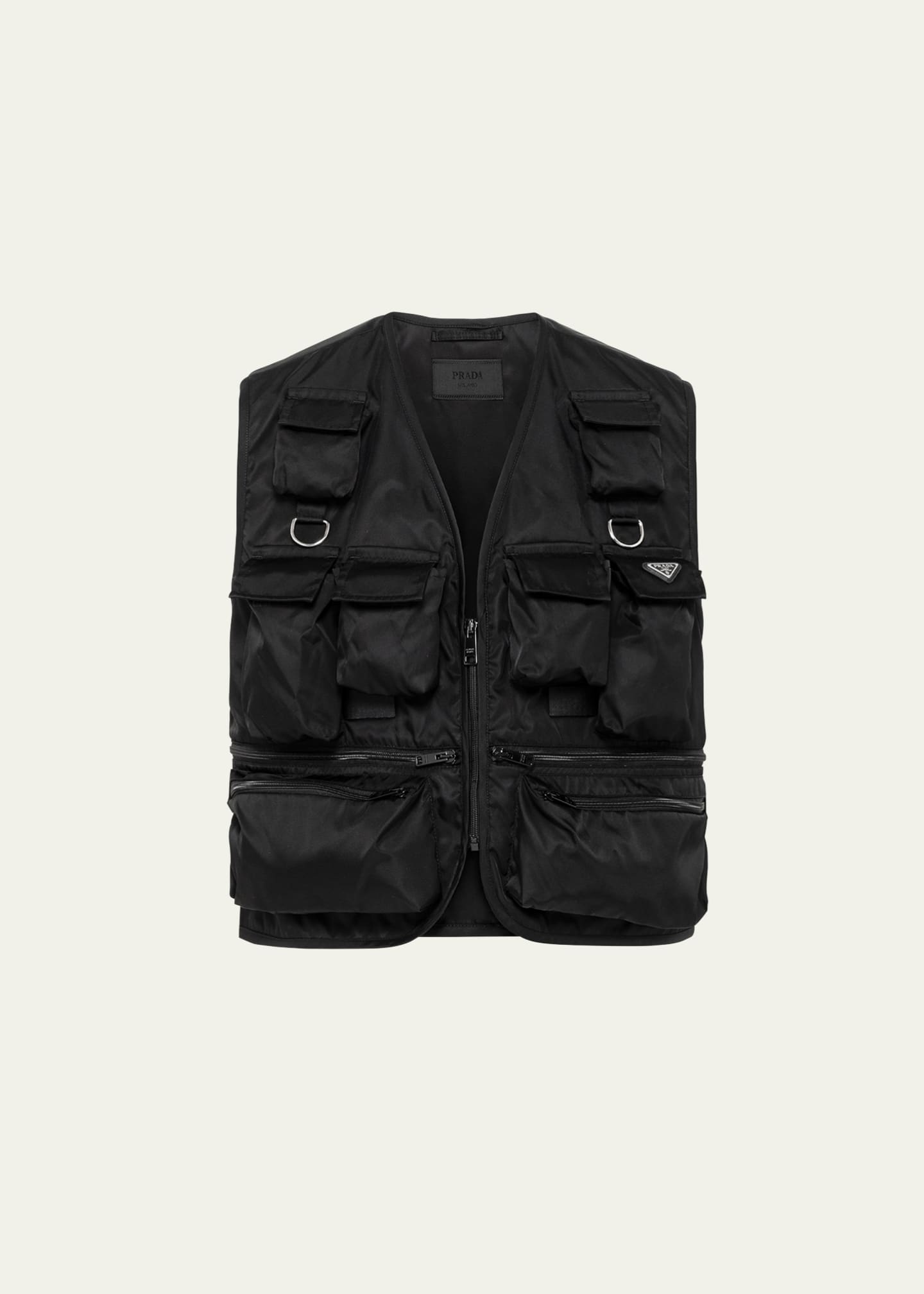 Prada Men's Re-Nylon Utility Vest - Bergdorf Goodman