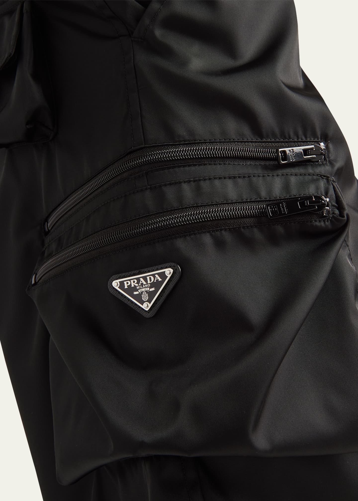 Prada Men's Re-Nylon Logo Shorts - Bergdorf Goodman