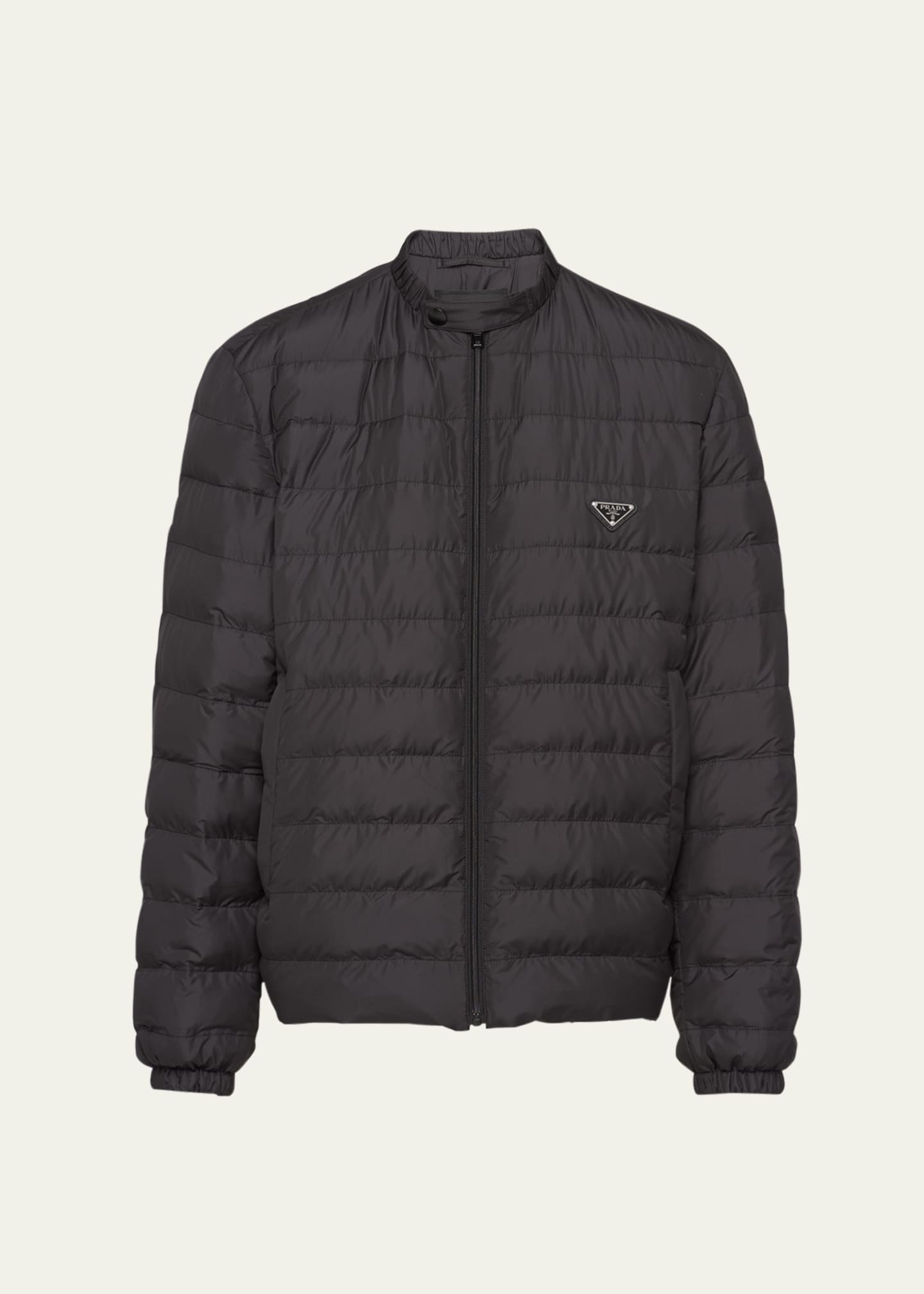 Prada Men's Zip-Front Puffer Jacket - Bergdorf Goodman