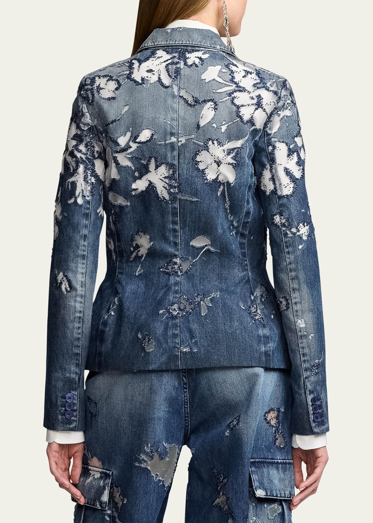 Ralph Lauren Collection Holt Embellished Devoré Jacket - Bergdorf Goodman