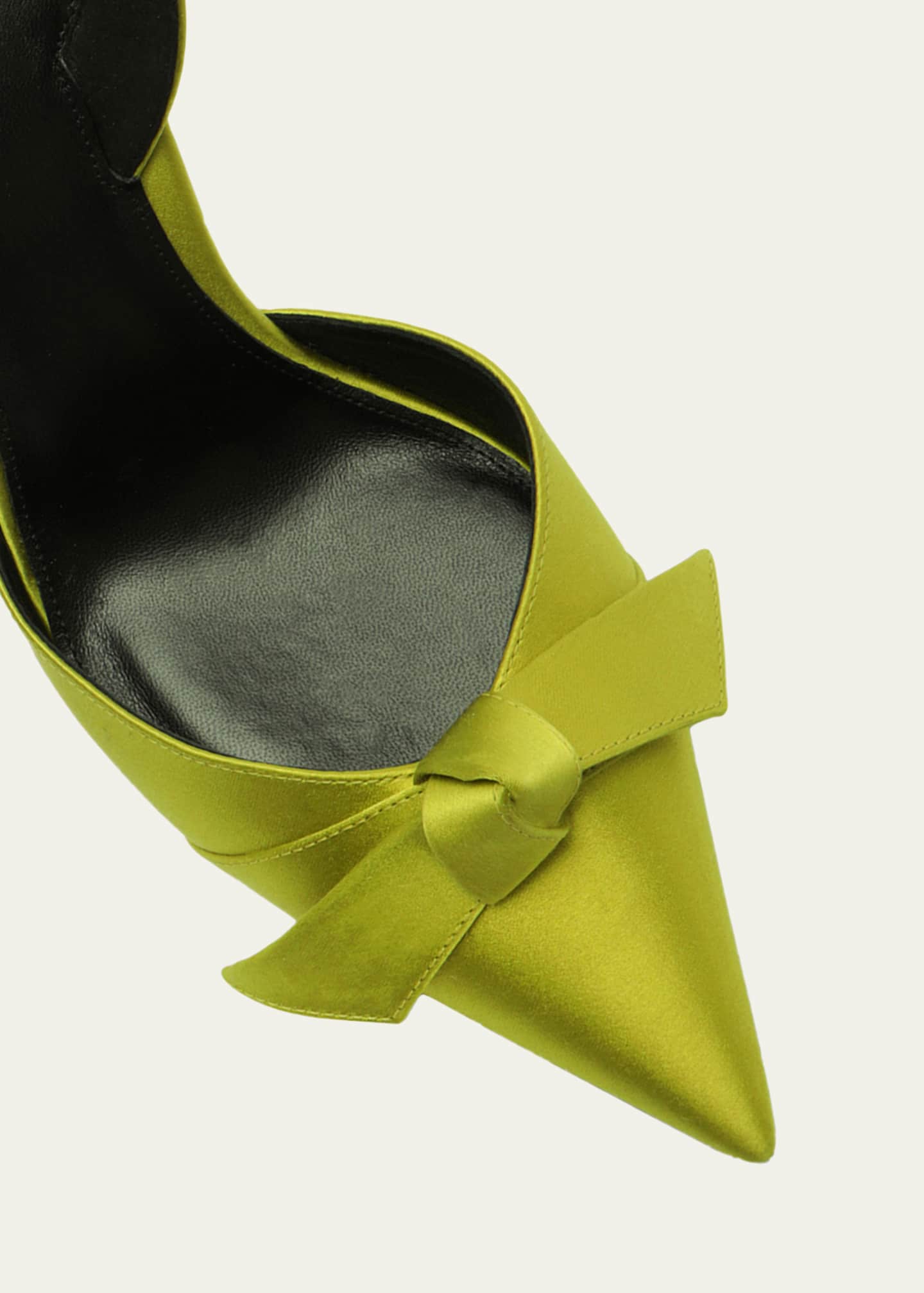 Alexandre Birman Clarita Leather Bow Slingback Pumps - Bergdorf Goodman