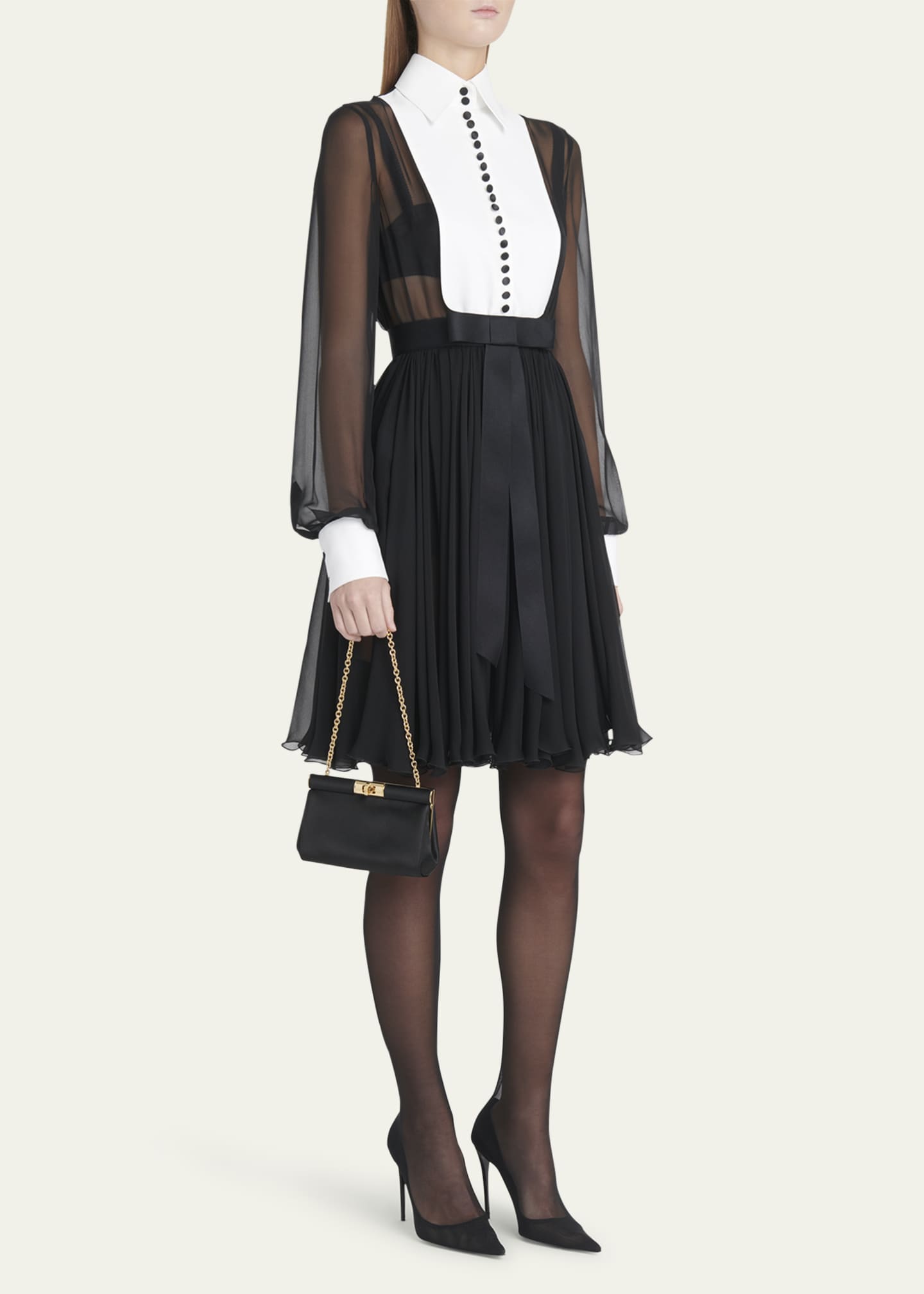Dolce&Gabbana Marlene Small Satin Clutch Bag - Bergdorf Goodman