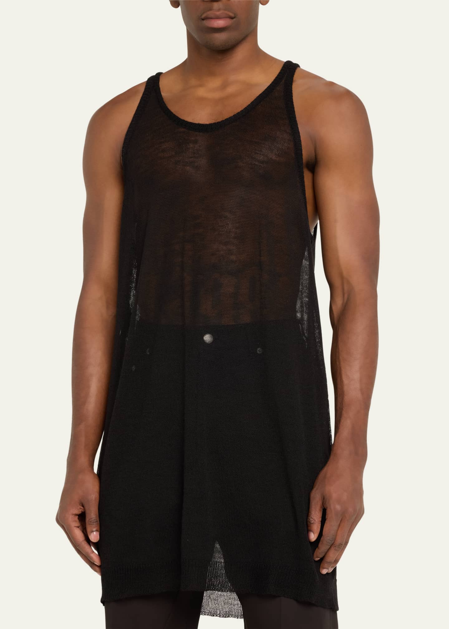 Rick Owens Men's Loose Knit Tank Top - Bergdorf Goodman