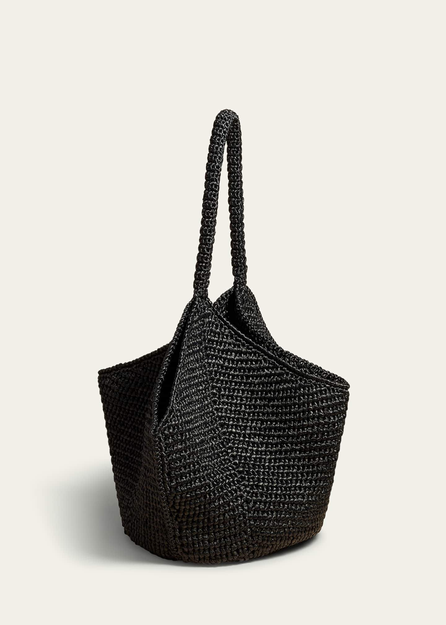 Khaite Lotus Medium Raffia Bucket Bag - Bergdorf Goodman