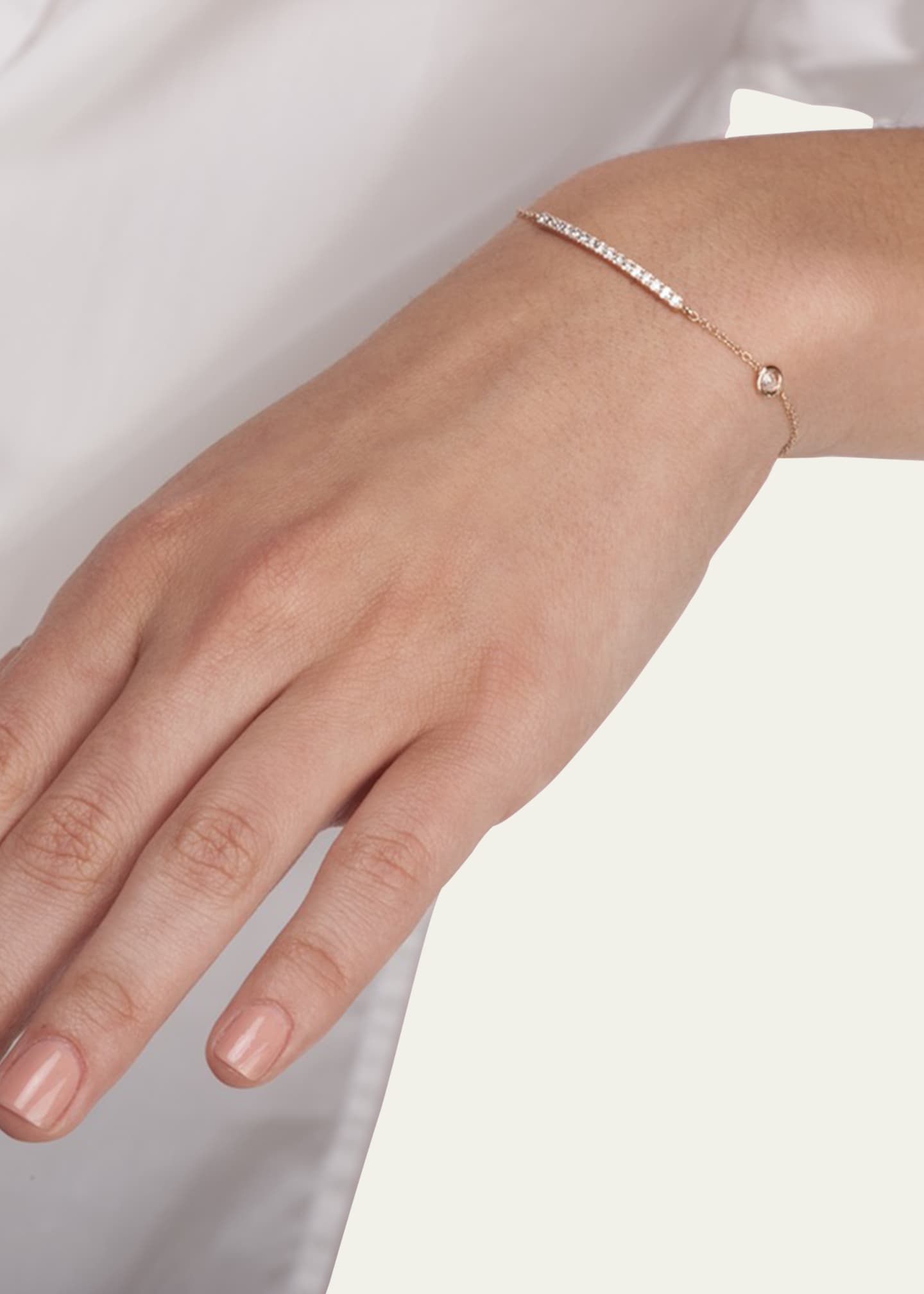 Bleecker & Prince Sunset Blvd 14k Yellow Gold Diamond Chain Bracelet ...