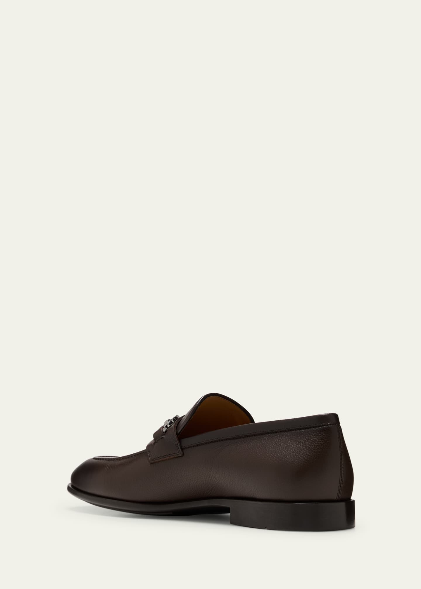 Ferragamo Men's Foster Grained Leather Gancini Bit Loafers - Bergdorf ...