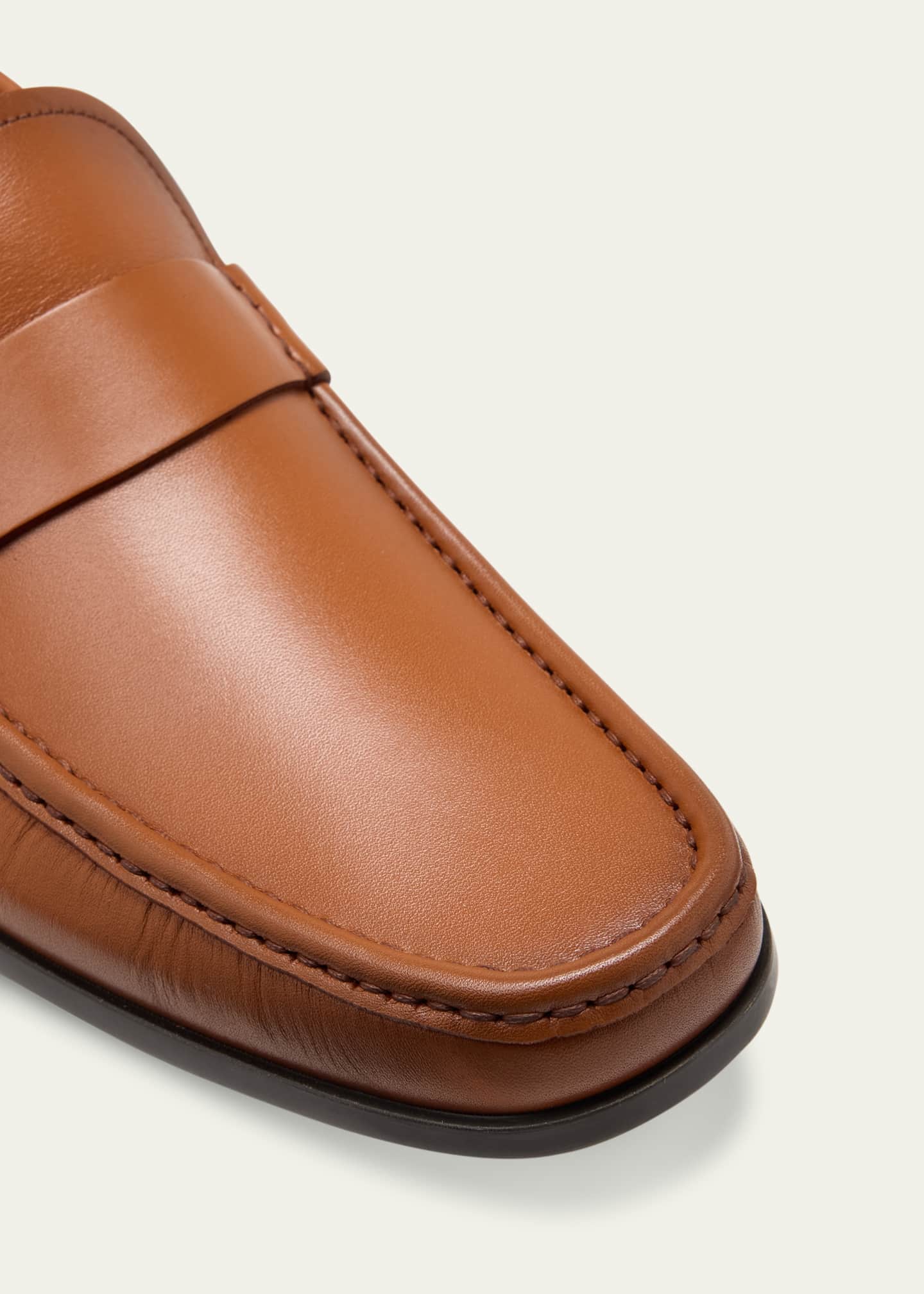 Ferragamo Men's Caspian Gancio Rubber-Sole Leather Loafers - Bergdorf ...