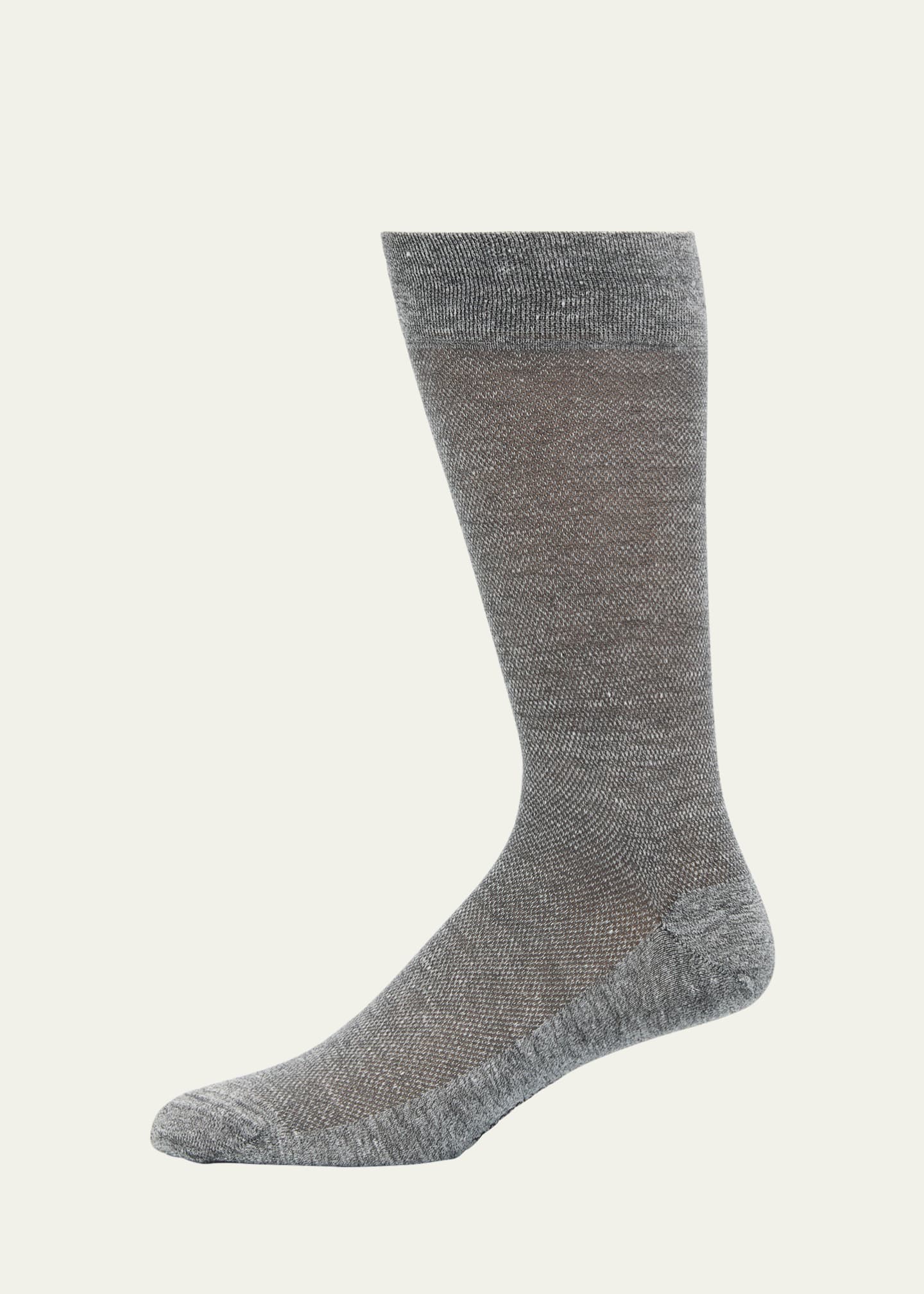 Marcoliani Men's Linen-Cotton Pique Mid-Calf Socks - Bergdorf Goodman