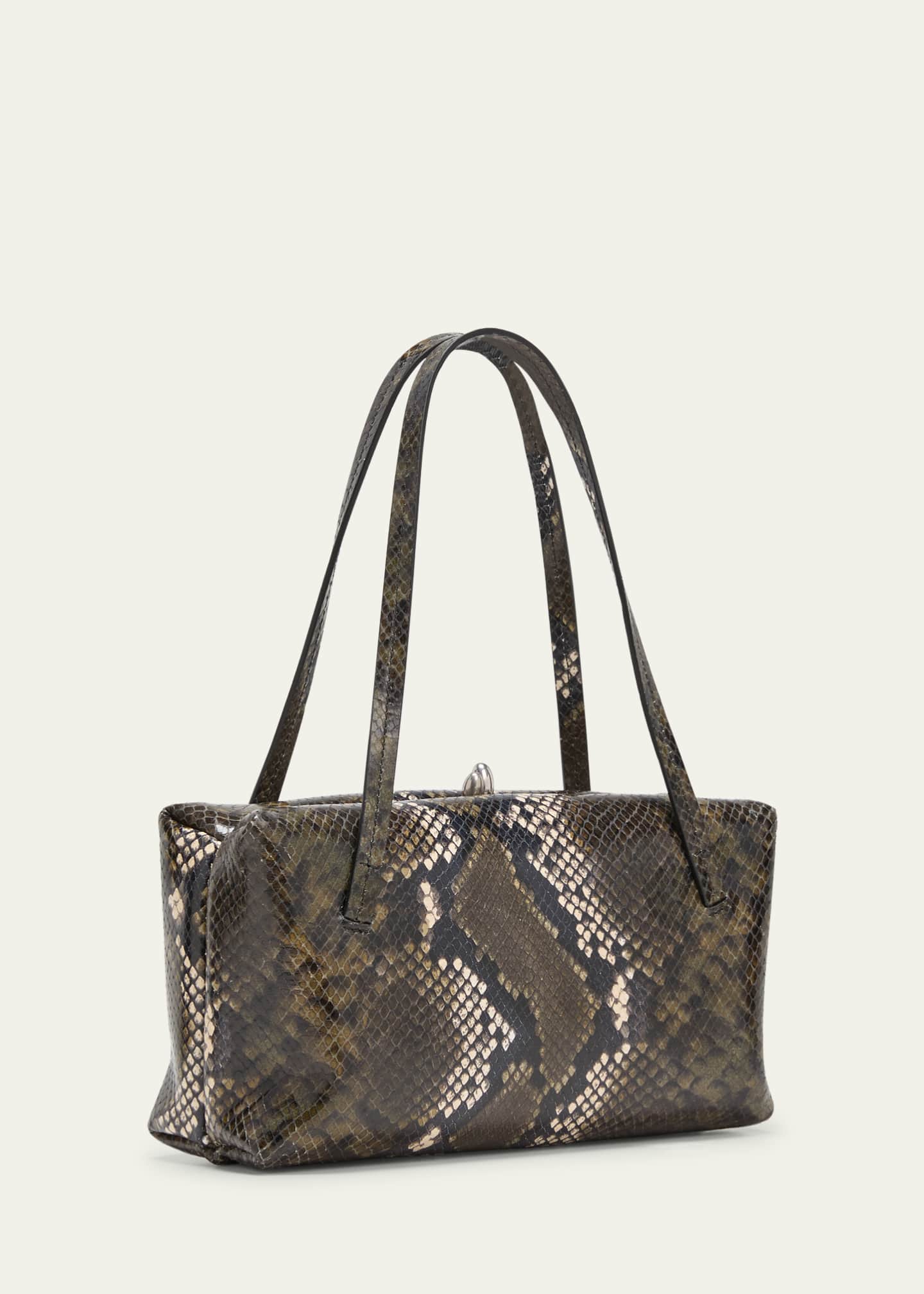 Jil Sander Goji Small Python-Print Top-Handle Bag - Bergdorf Goodman