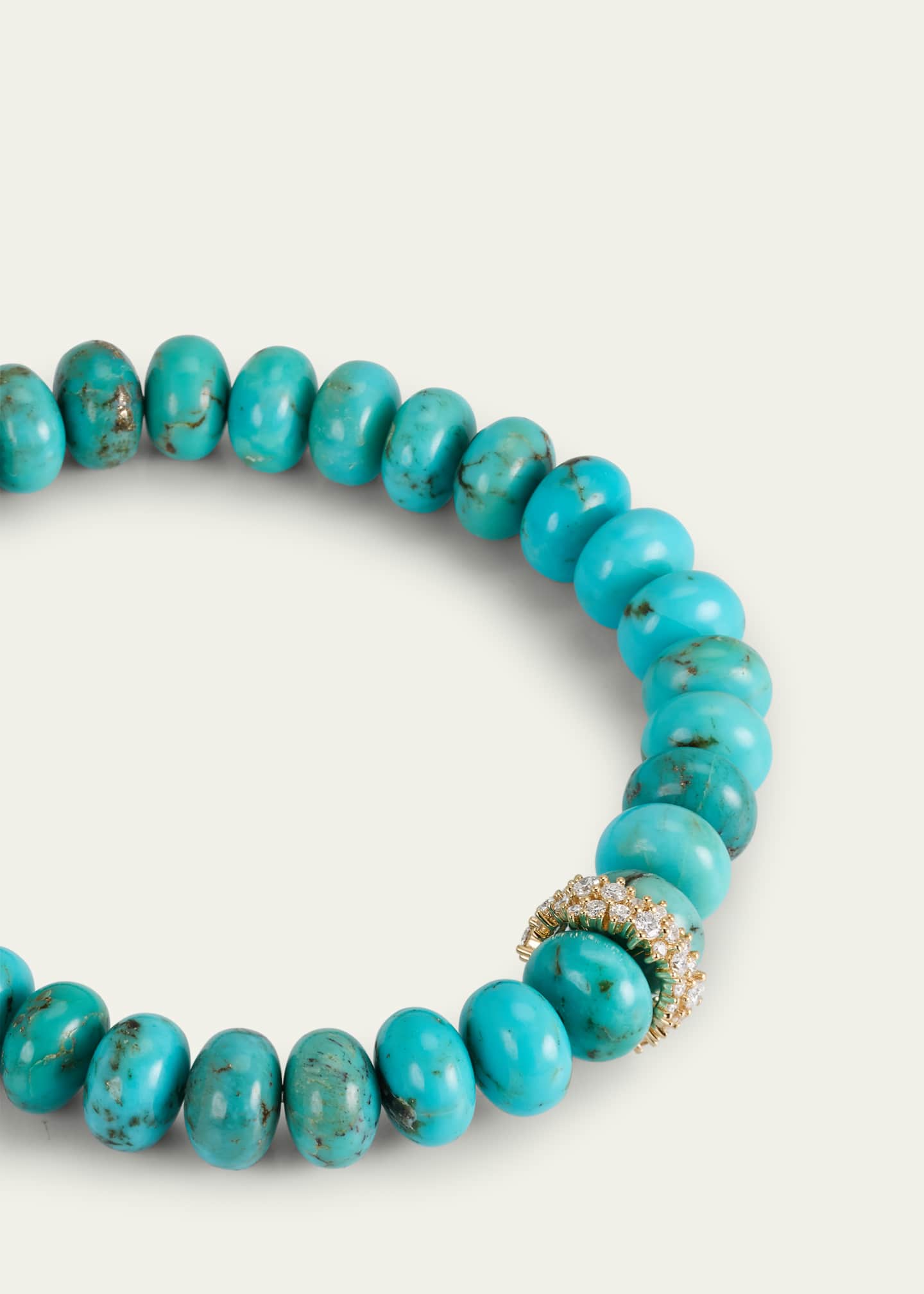 Sydney Evan Turquoise Rondelle Bracelet - Bergdorf Goodman