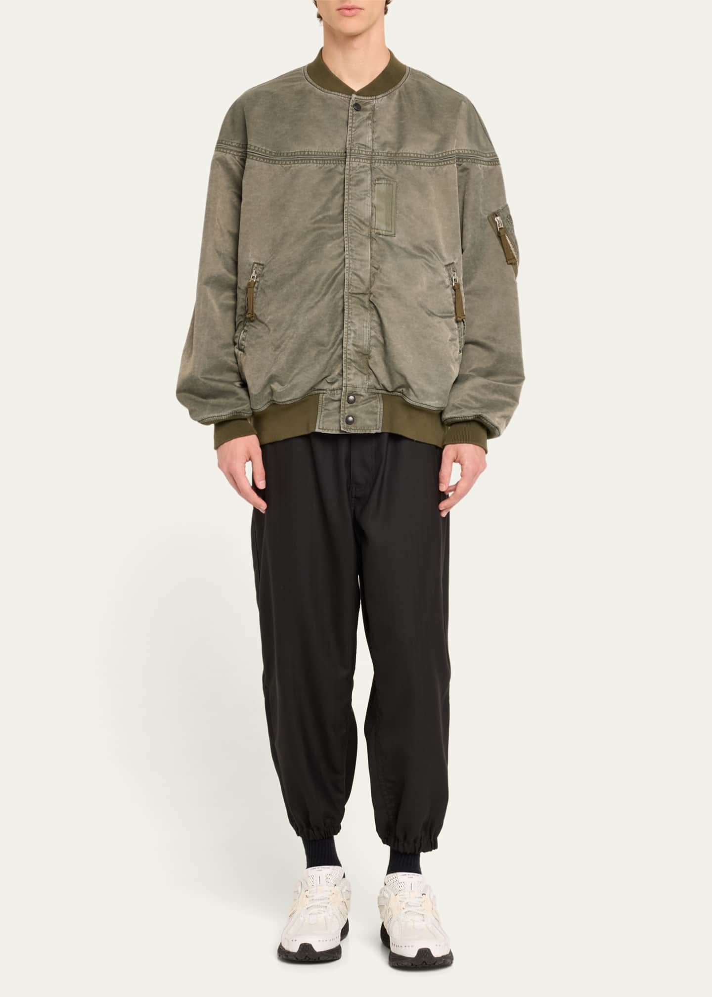 CDG HOMME Men's Bomber Jacket with Seam Detail - Bergdorf Goodman