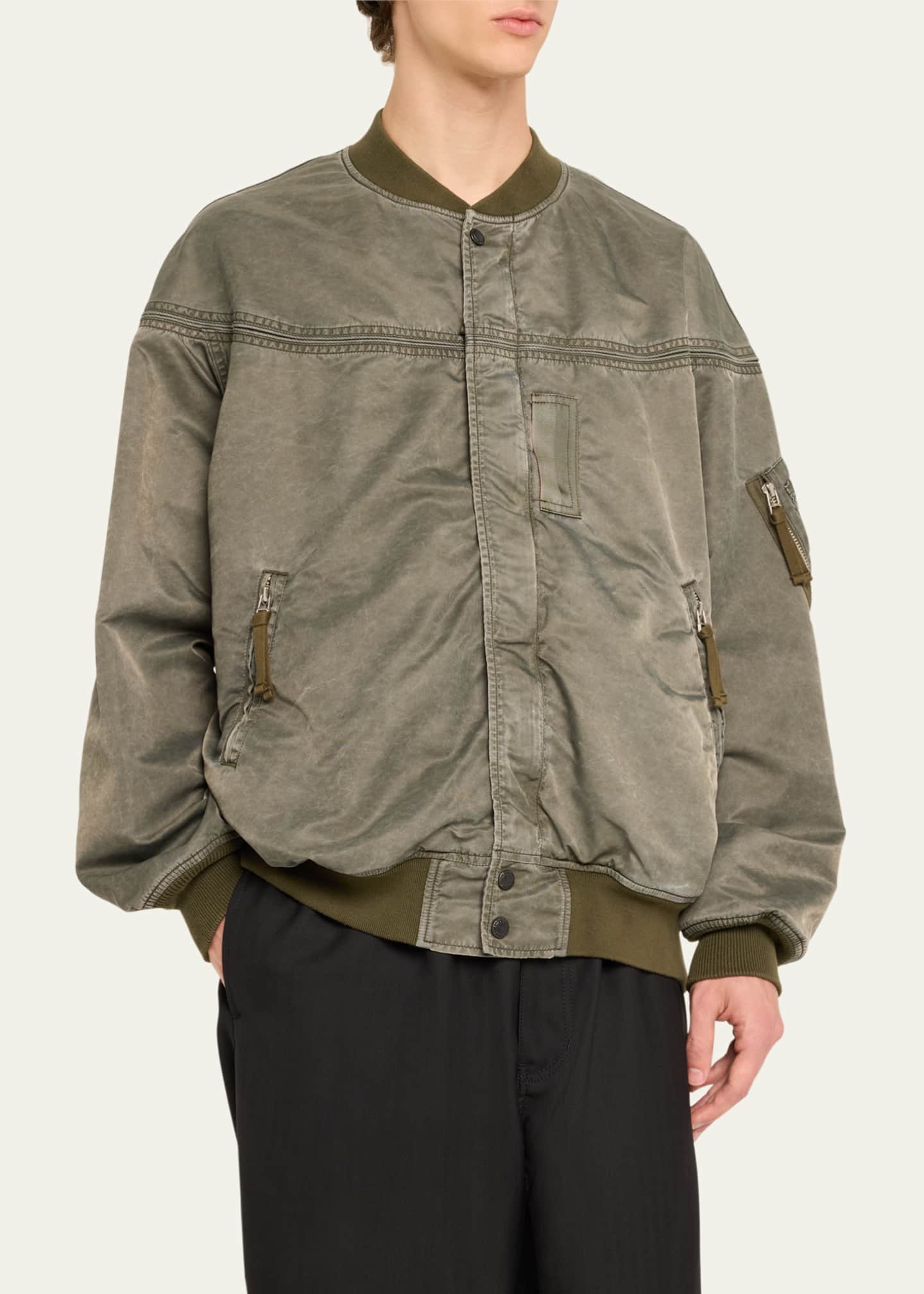 CDG HOMME Men's Bomber Jacket with Seam Detail - Bergdorf Goodman