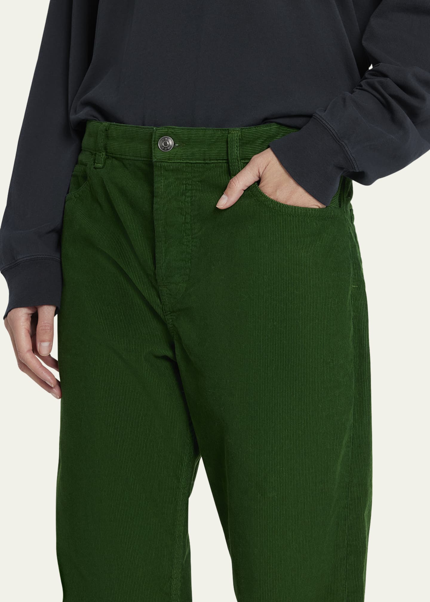 THE ROW Dan Wide-Leg Denim Pants - Bergdorf Goodman