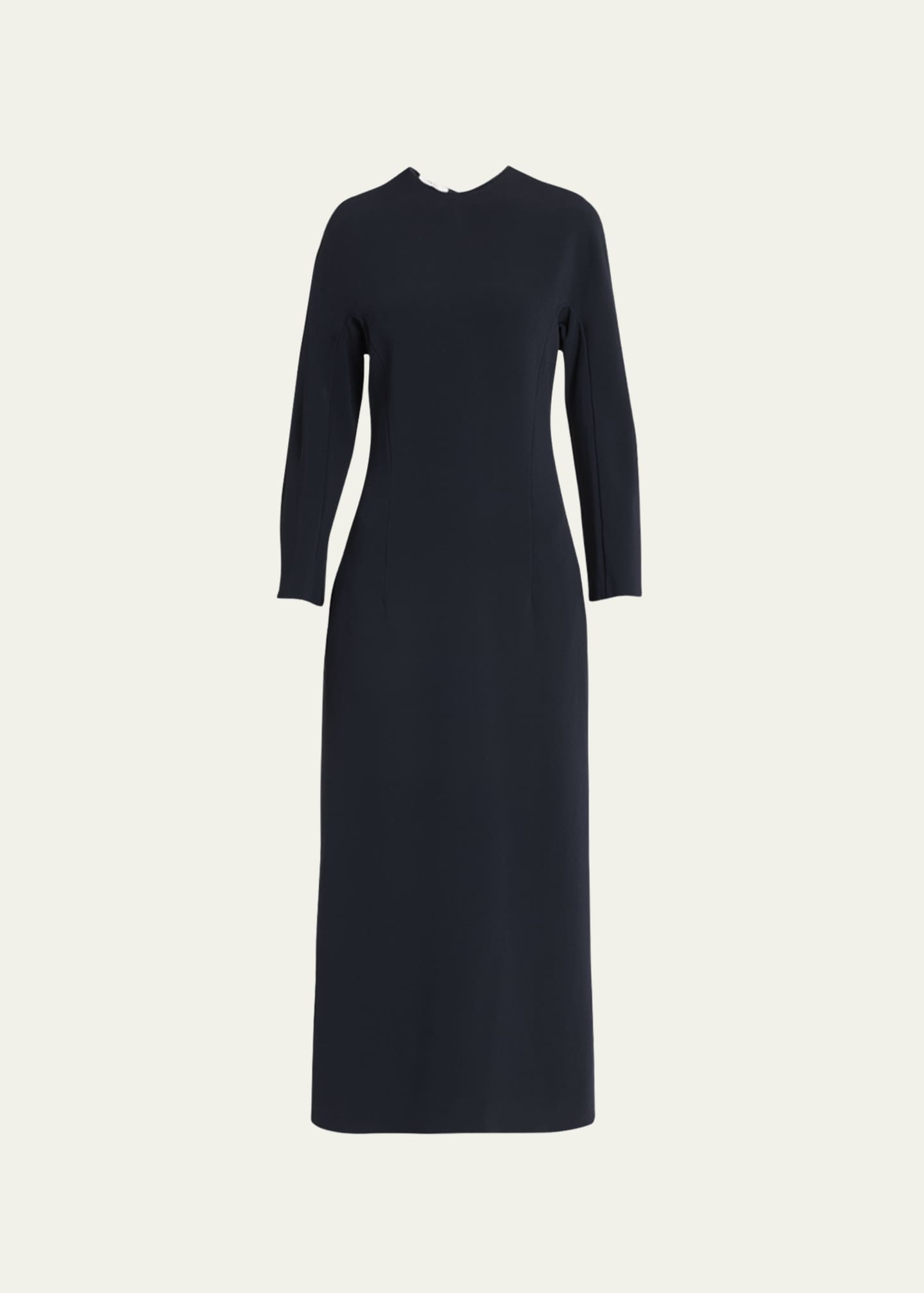 THE ROW Elia Long-Sleeve Viscose Dress - Bergdorf Goodman