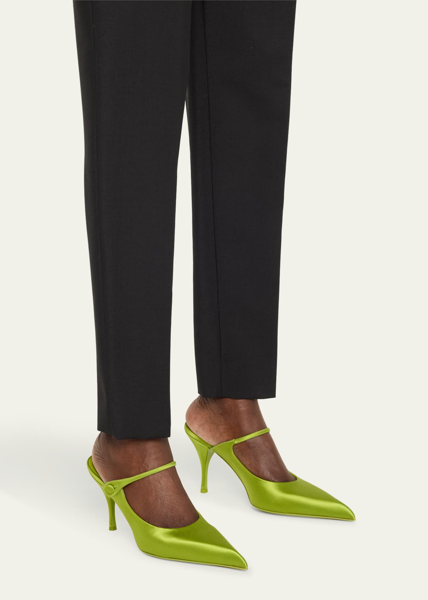 Prada Satin Mary Jane Mule Pumps - Bergdorf Goodman