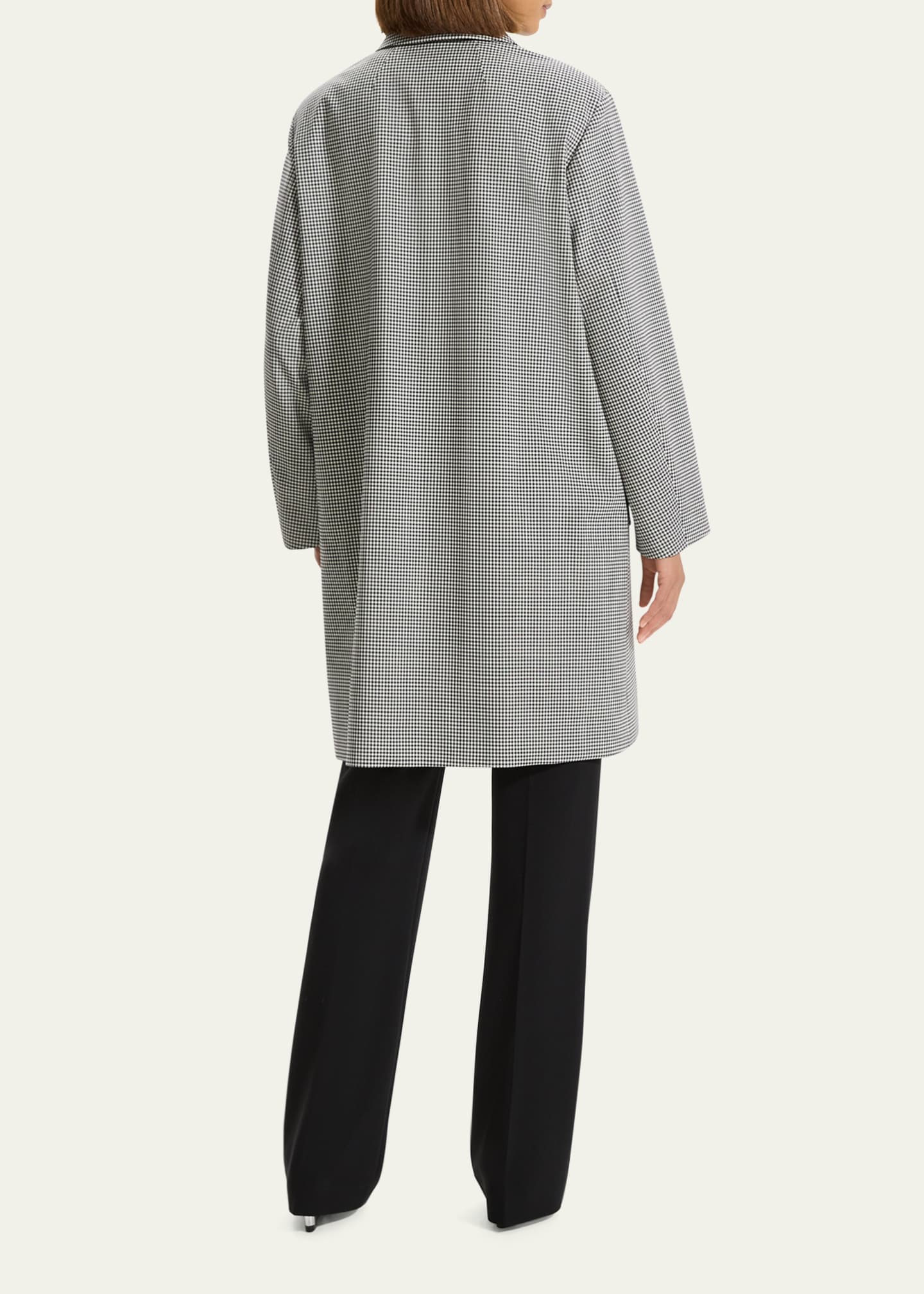 Theory Wool-Blend Check Car Coat - Bergdorf Goodman