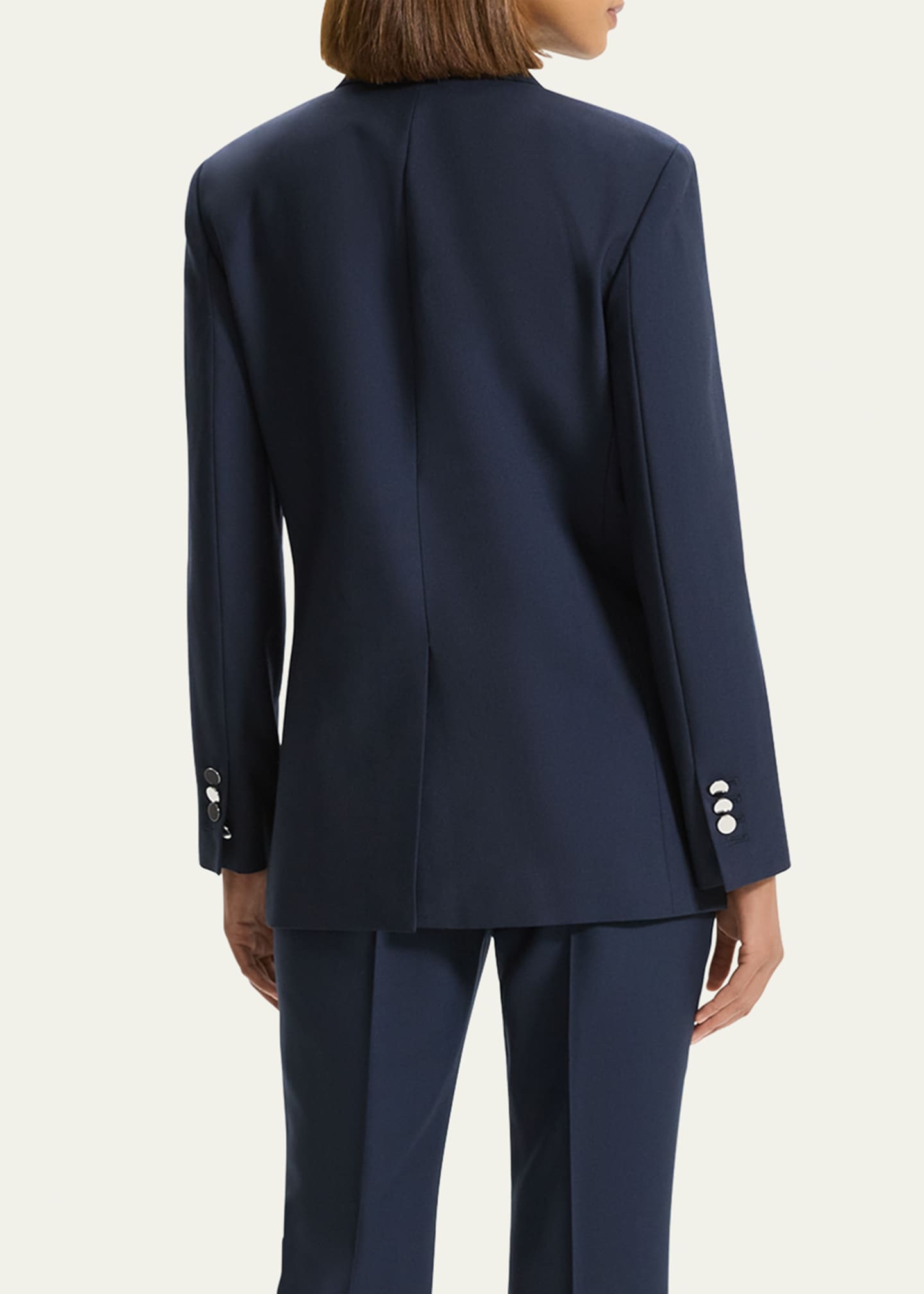 Theory Boxy Double-Breasted Wool-Blend Jacket - Bergdorf Goodman
