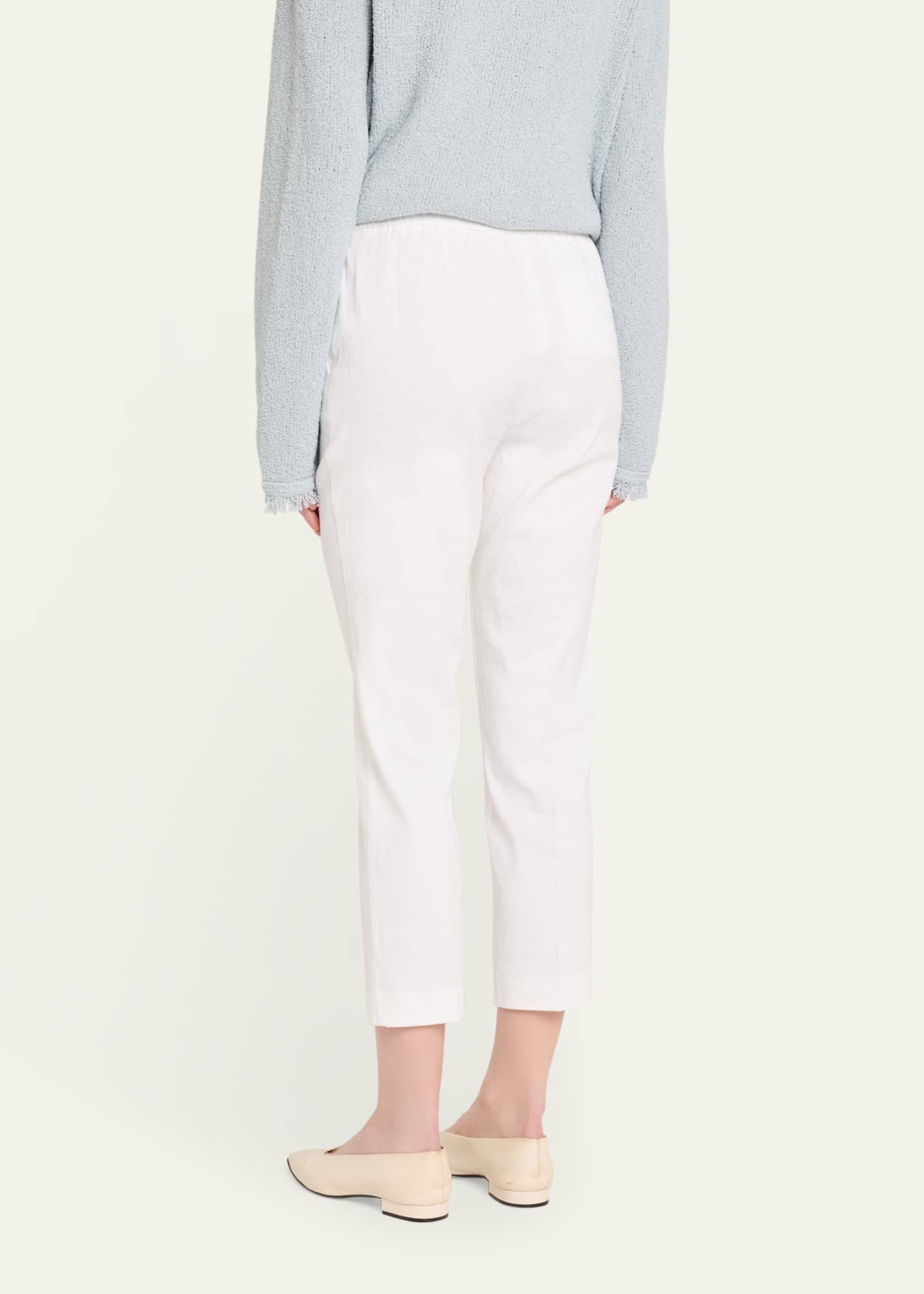 Theory Treeca Cropped Slim Pull-On Pants - Bergdorf Goodman