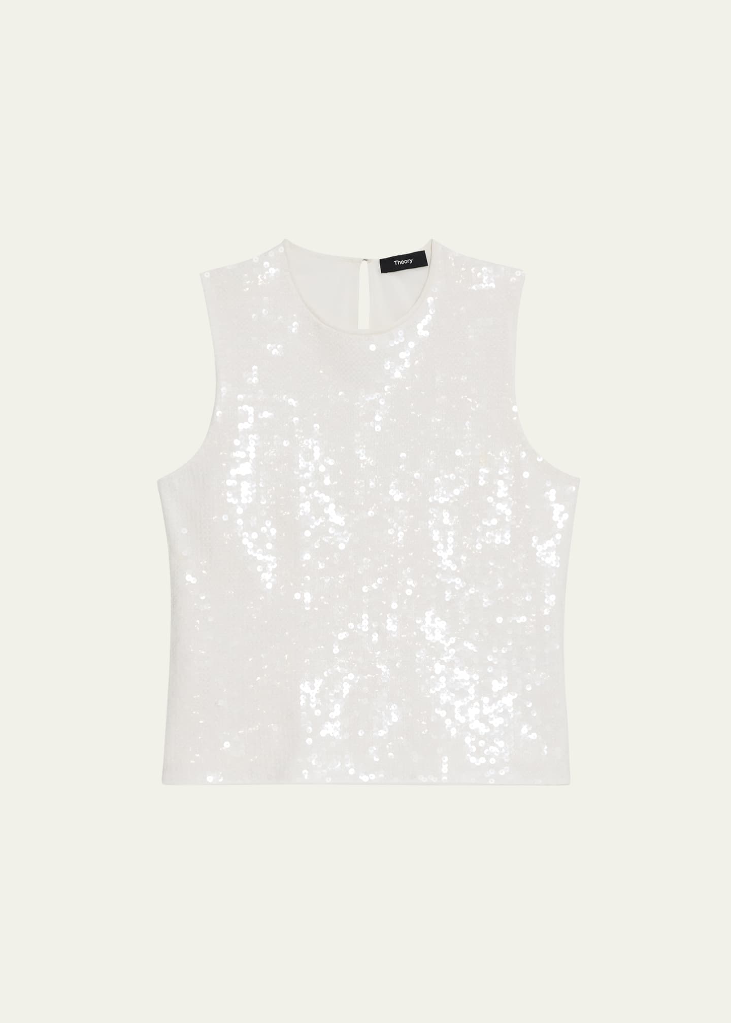Theory Sequin Sleeveless Shell Top - Bergdorf Goodman