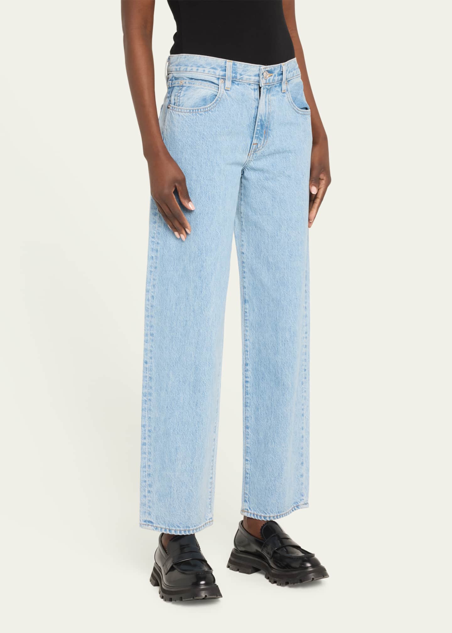 SLVRLAKE Tess Wide-Leg Jeans - Bergdorf Goodman