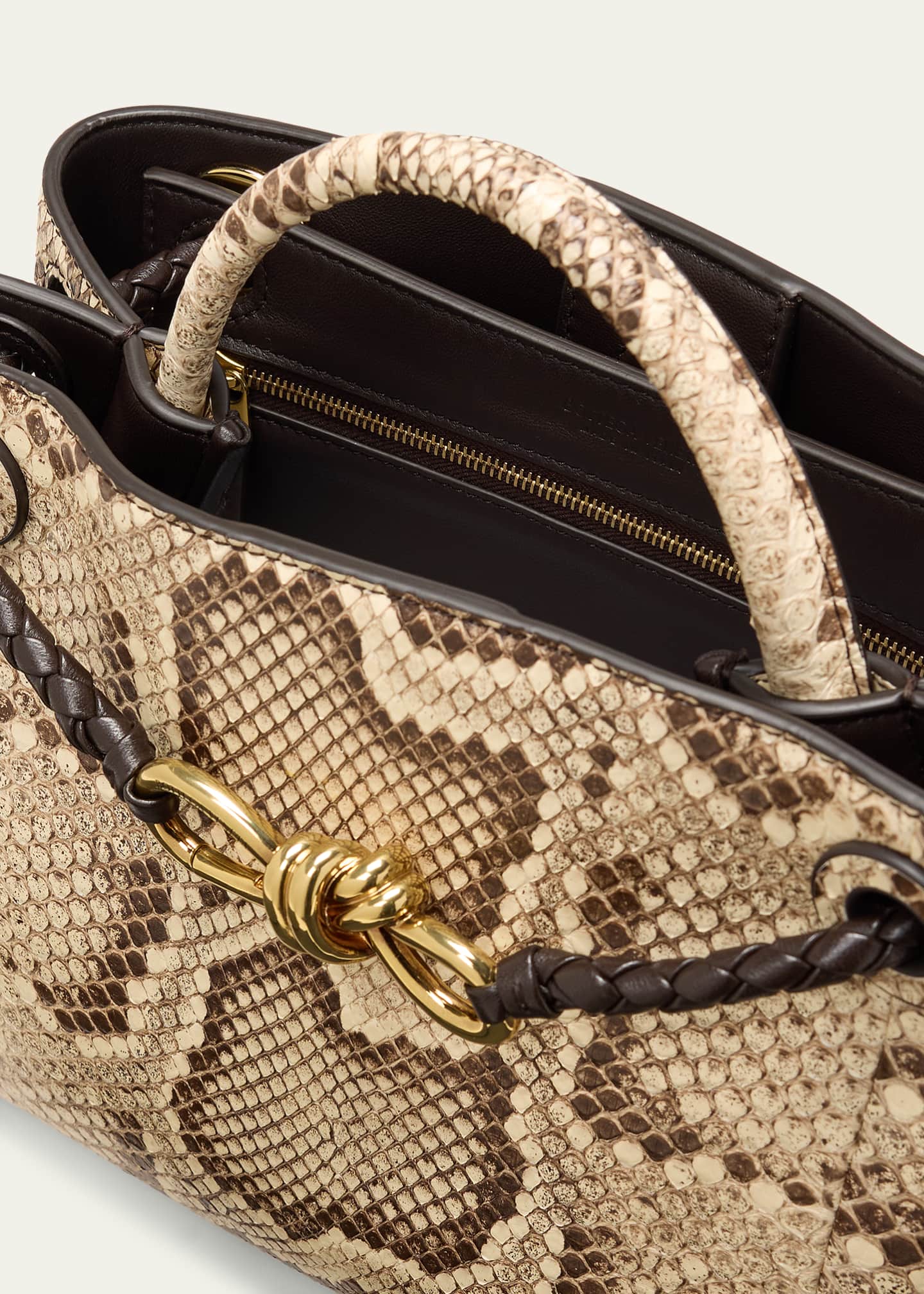 Bottega Veneta Small Andiamo Python Tote Bag - Bergdorf Goodman