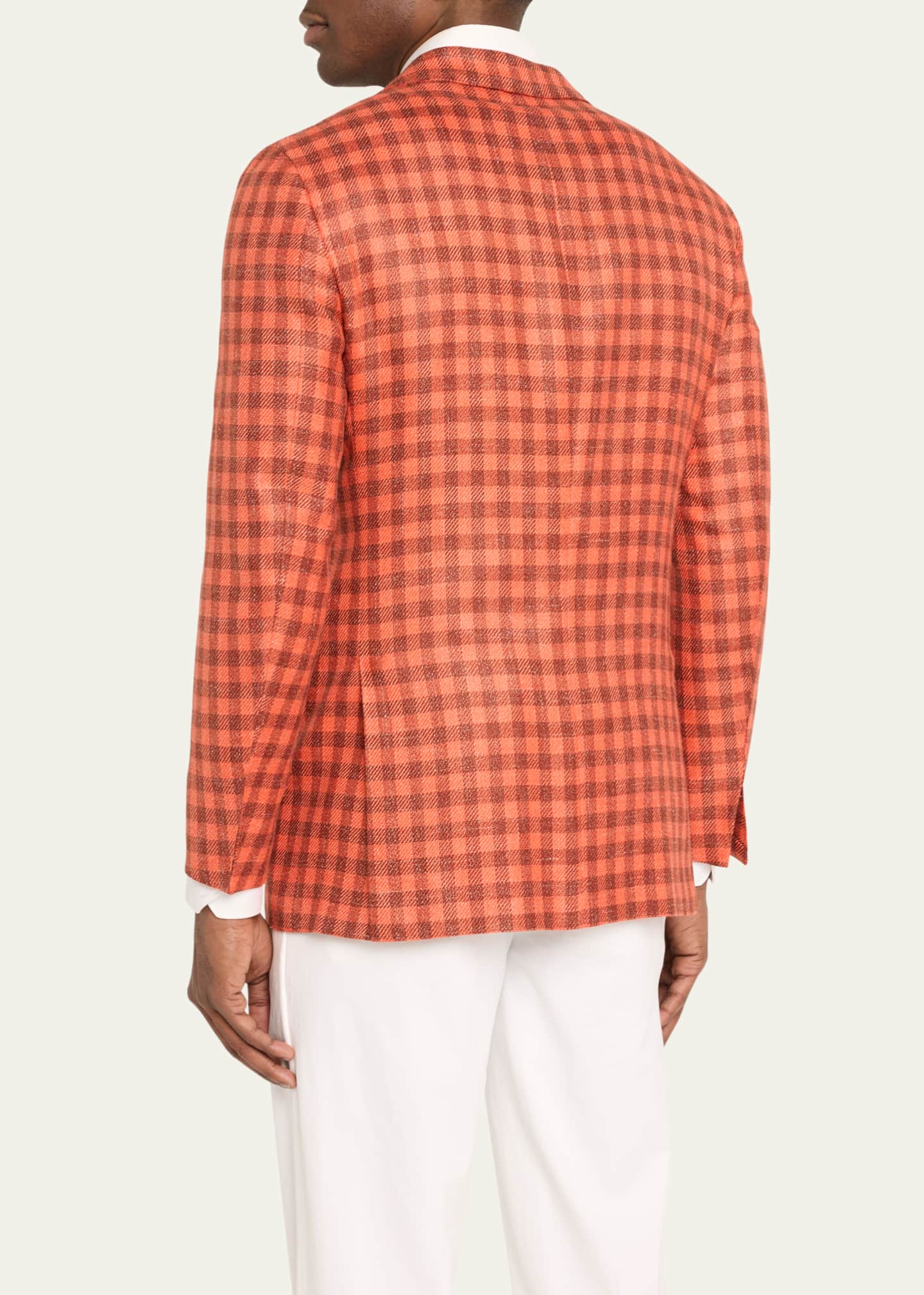 Kiton Men's Check Sport Coat - Bergdorf Goodman