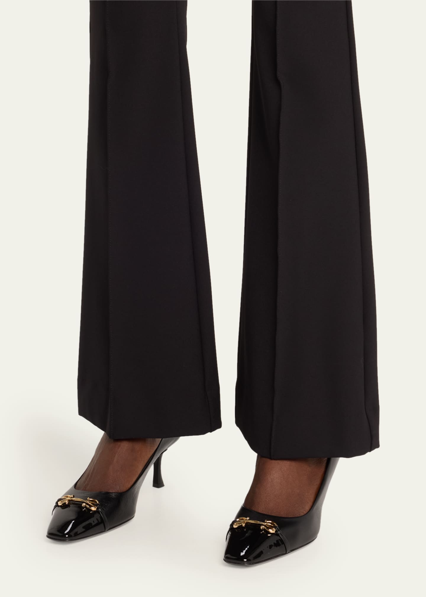 Ferragamo Bria Mixed Leather Chain Pumps - Bergdorf Goodman