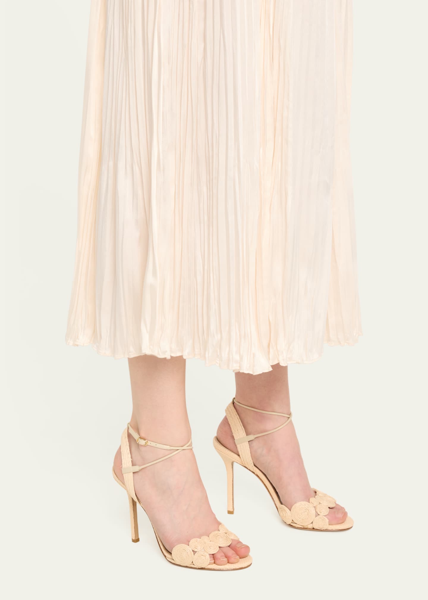 Alexandre Birman Lina Raffia Ankle-Strap Stiletto Sandals - Bergdorf ...