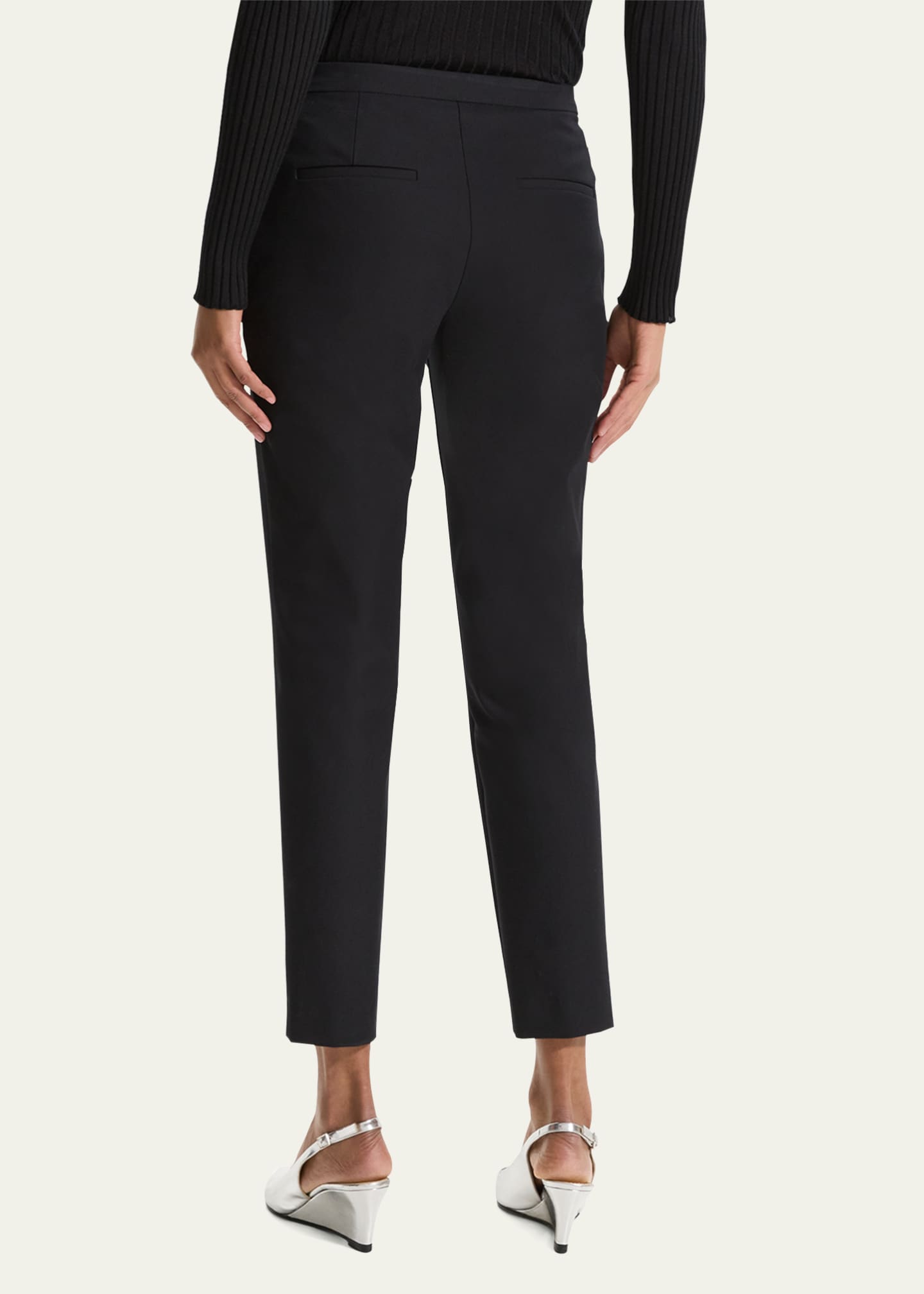 Theory Thaniel Slim Cropped Stretch Pants - Bergdorf Goodman