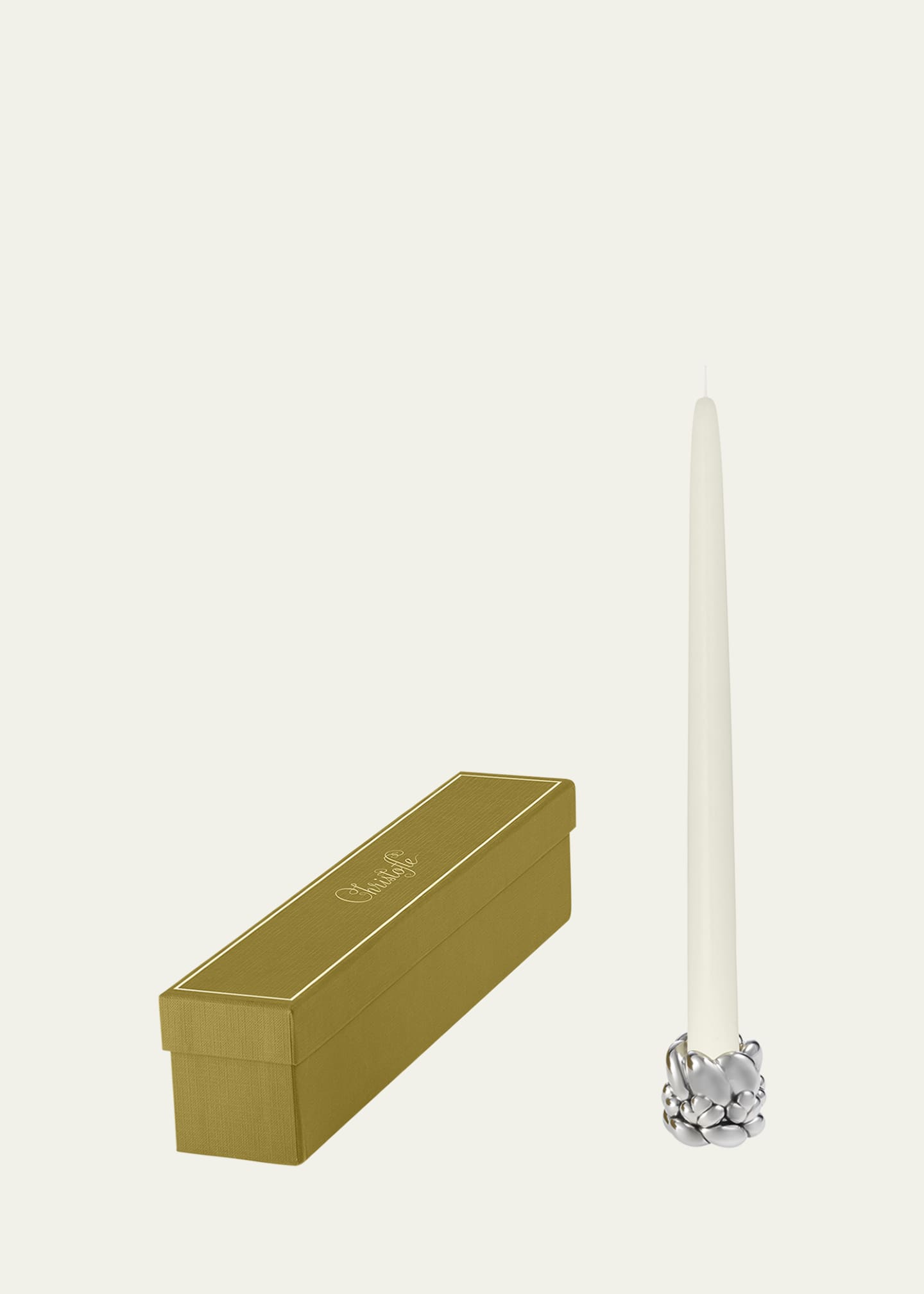 Christofle Babylone Candleholder with Candle - Bergdorf Goodman