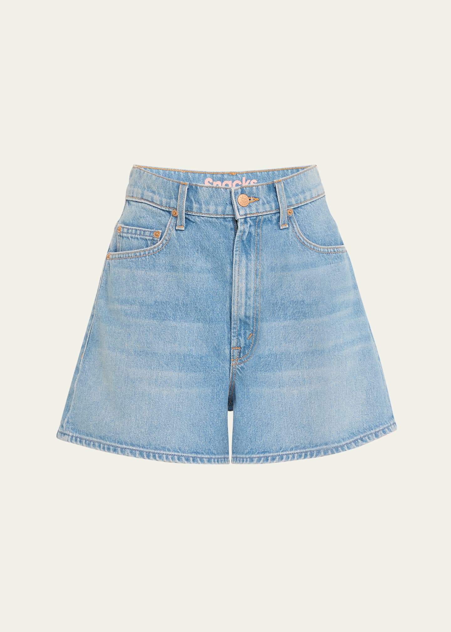 MOTHER SNACKS! Savory Denim Short Shorts - Bergdorf Goodman